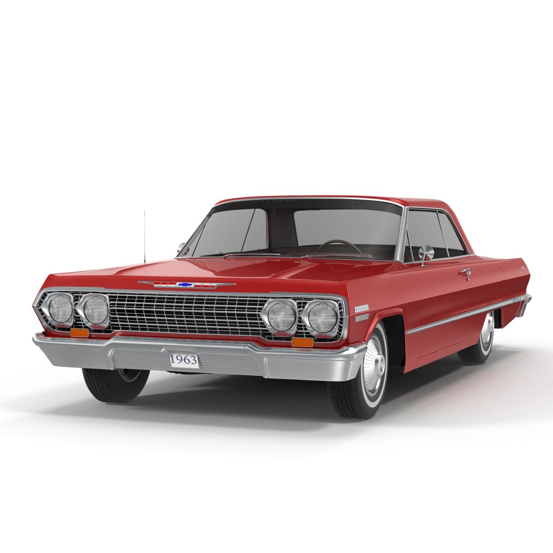 3d Impala 1963 Coupe Model