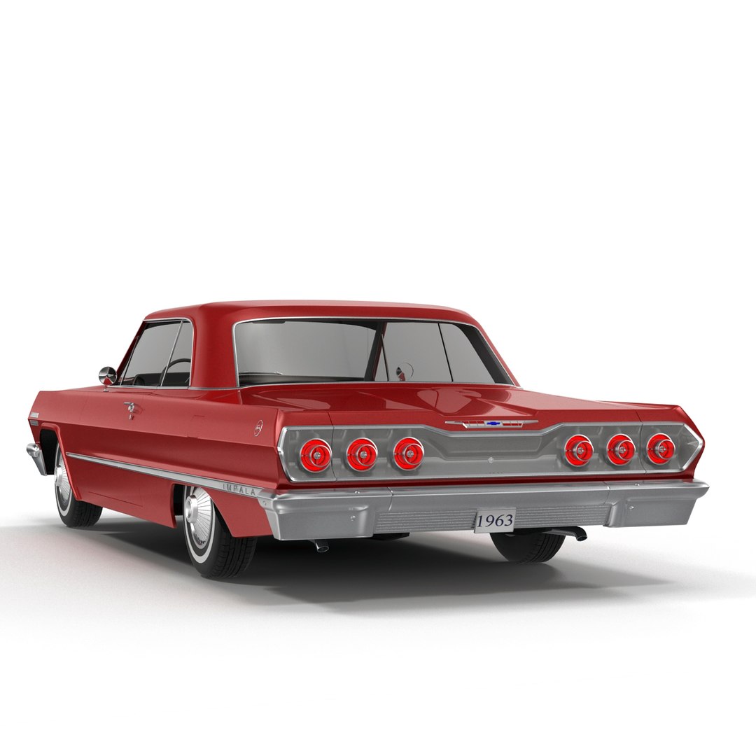 3d Impala 1963 Coupe Model