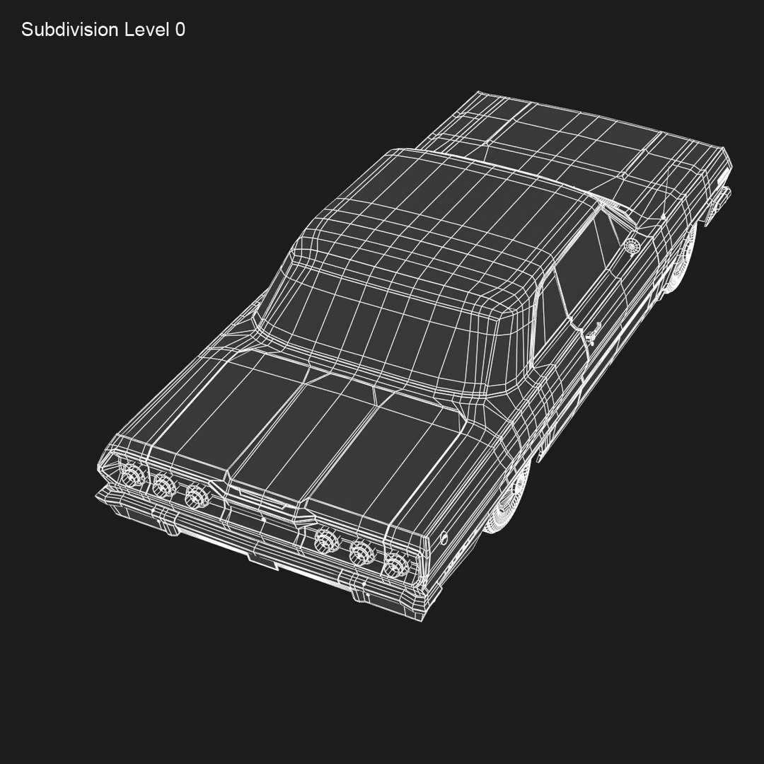 3d Impala 1963 Coupe Model