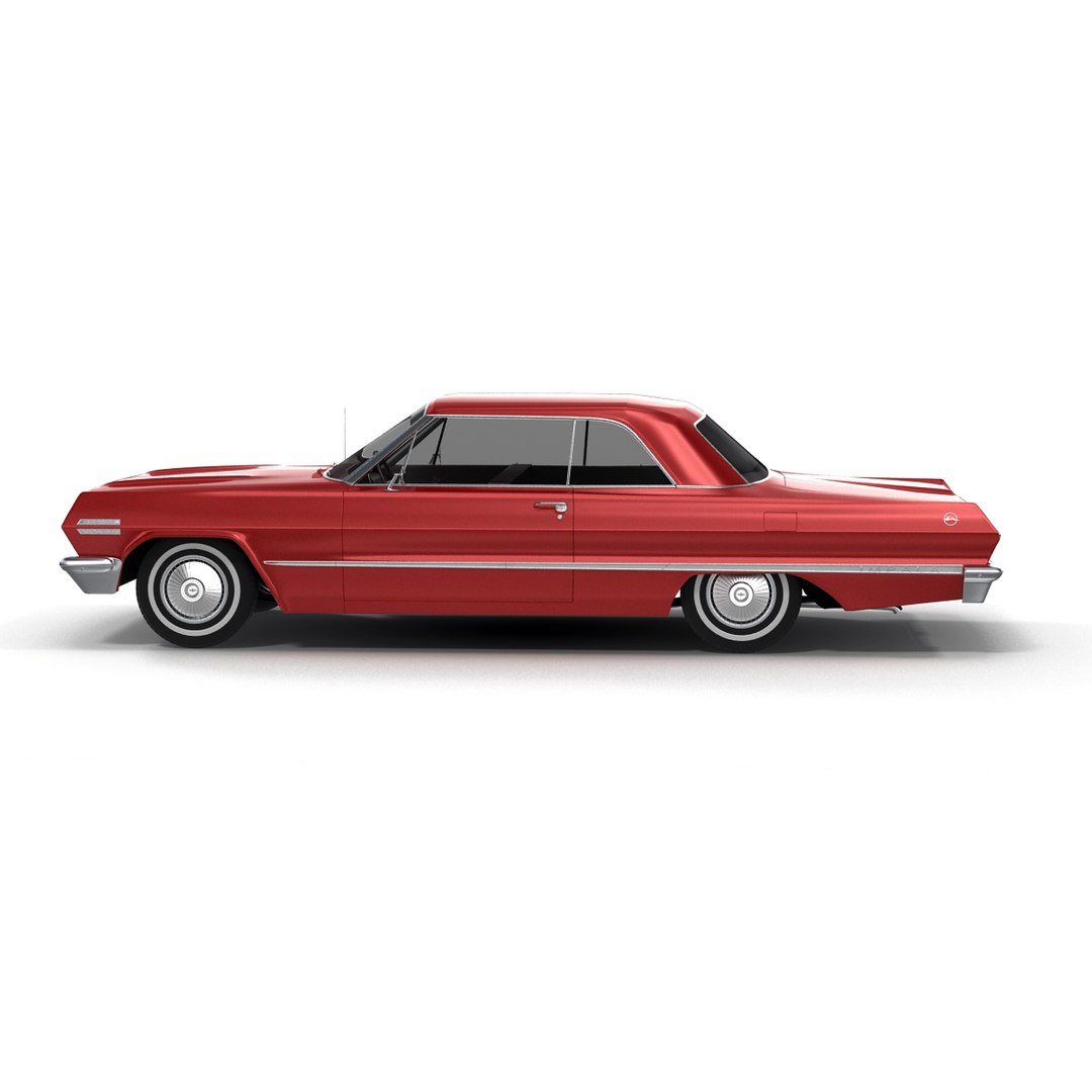 3d Impala 1963 Coupe Model
