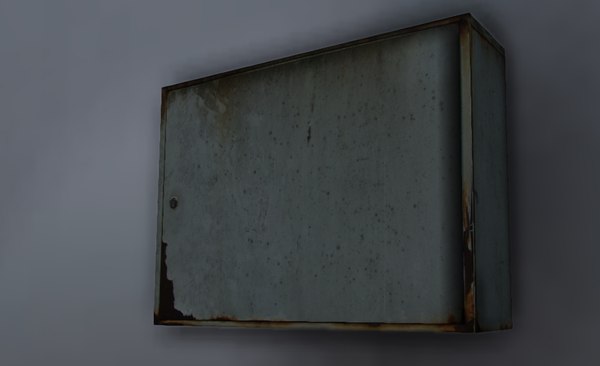 3d model metal box