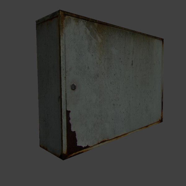 3d model metal box