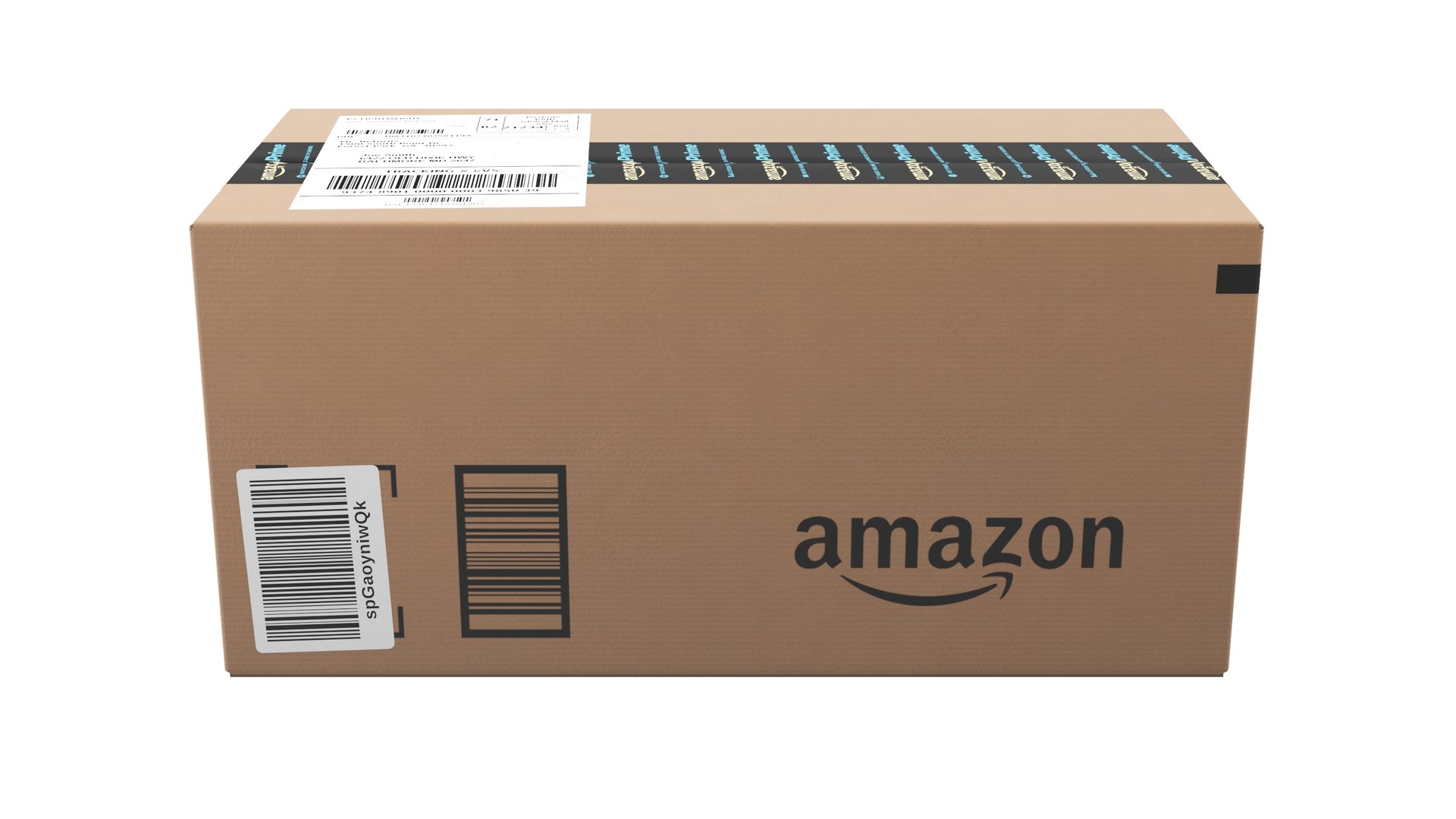 3D Amazon Parcels Box 36x20x18cm - TurboSquid 1990575