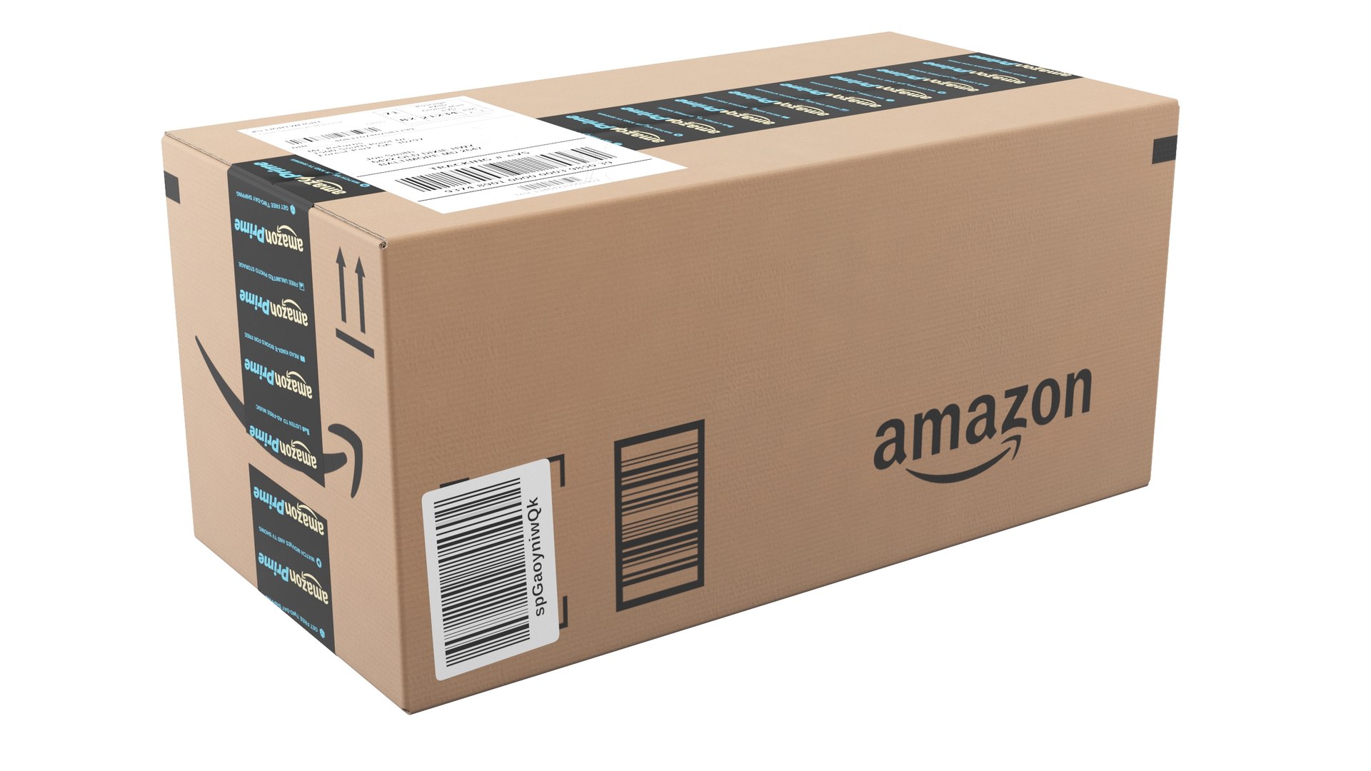 3D Amazon Parcels Box 36x20x18cm - TurboSquid 1990575