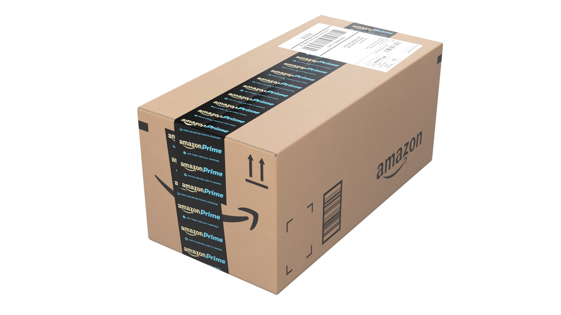 3D Amazon Parcels Box 36x20x18cm - TurboSquid 1990575