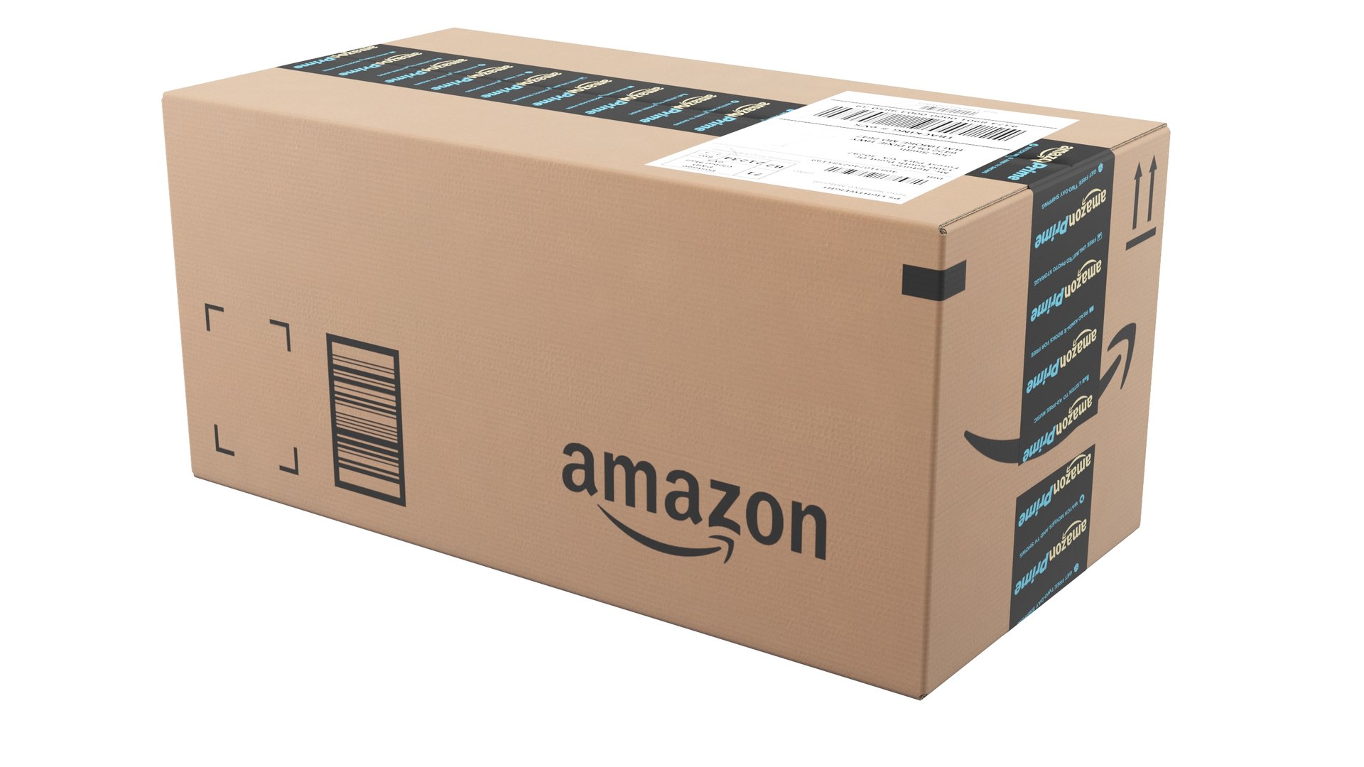 3D Amazon Parcels Box 36x20x18cm - TurboSquid 1990575