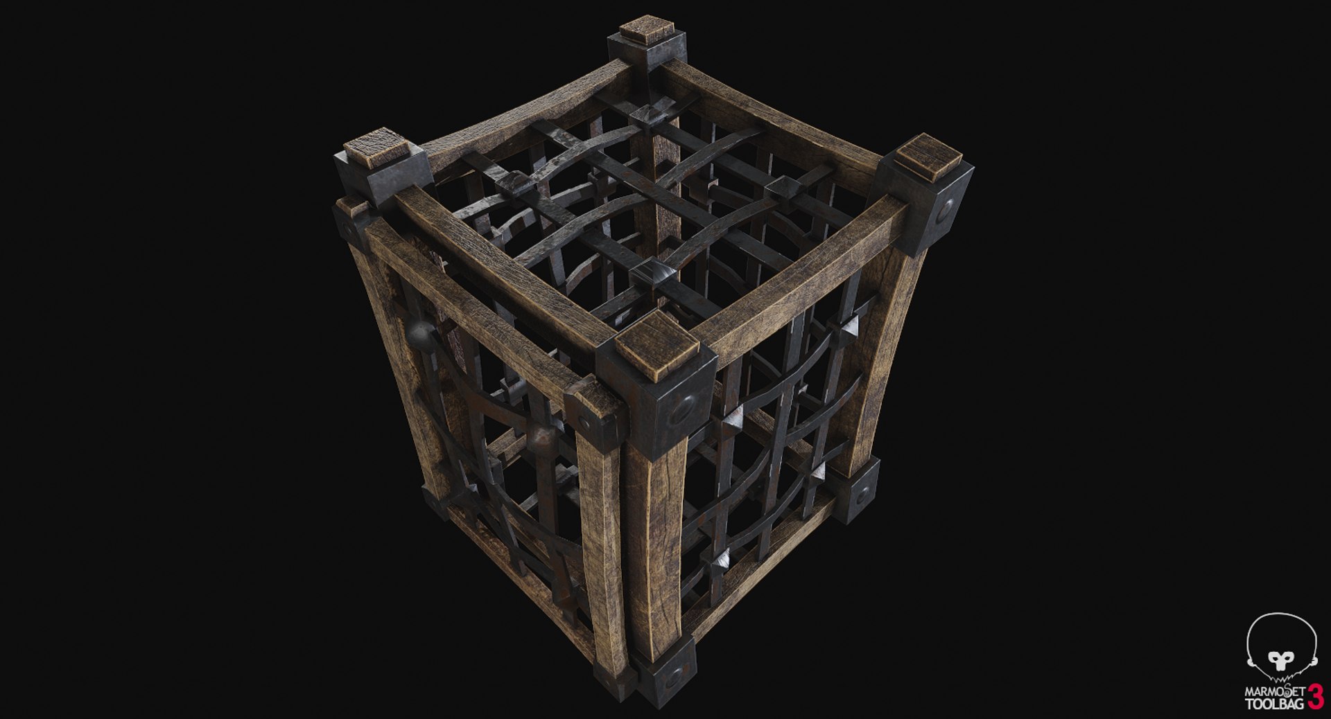 Cage Medieval 3D Model - TurboSquid 1167542