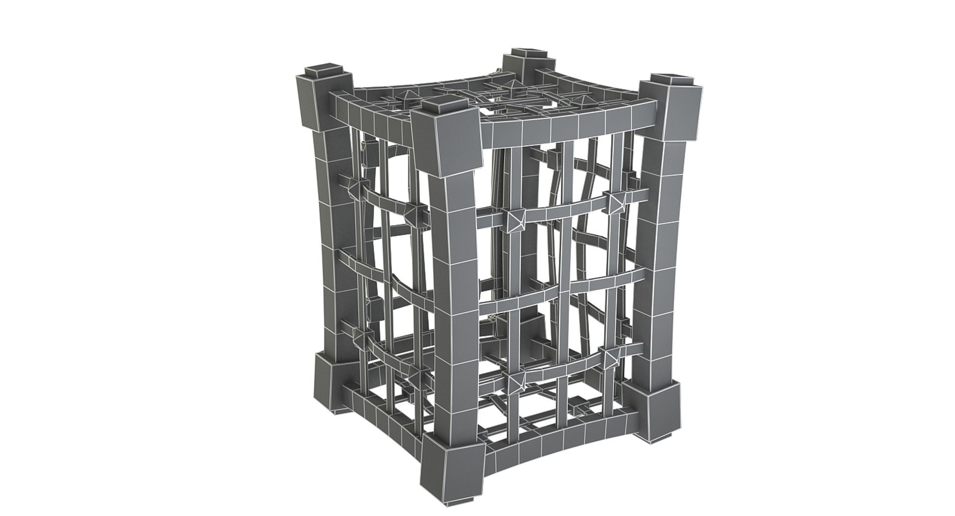 Cage Medieval 3D Model - TurboSquid 1167542