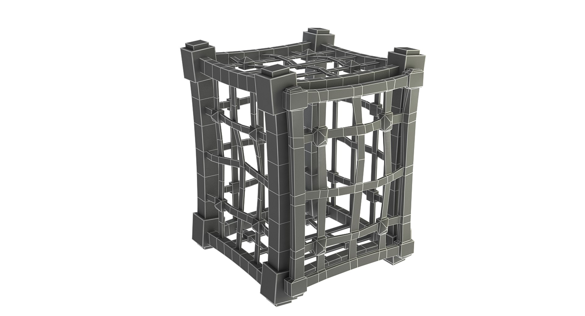 Cage Medieval 3D Model - TurboSquid 1167542