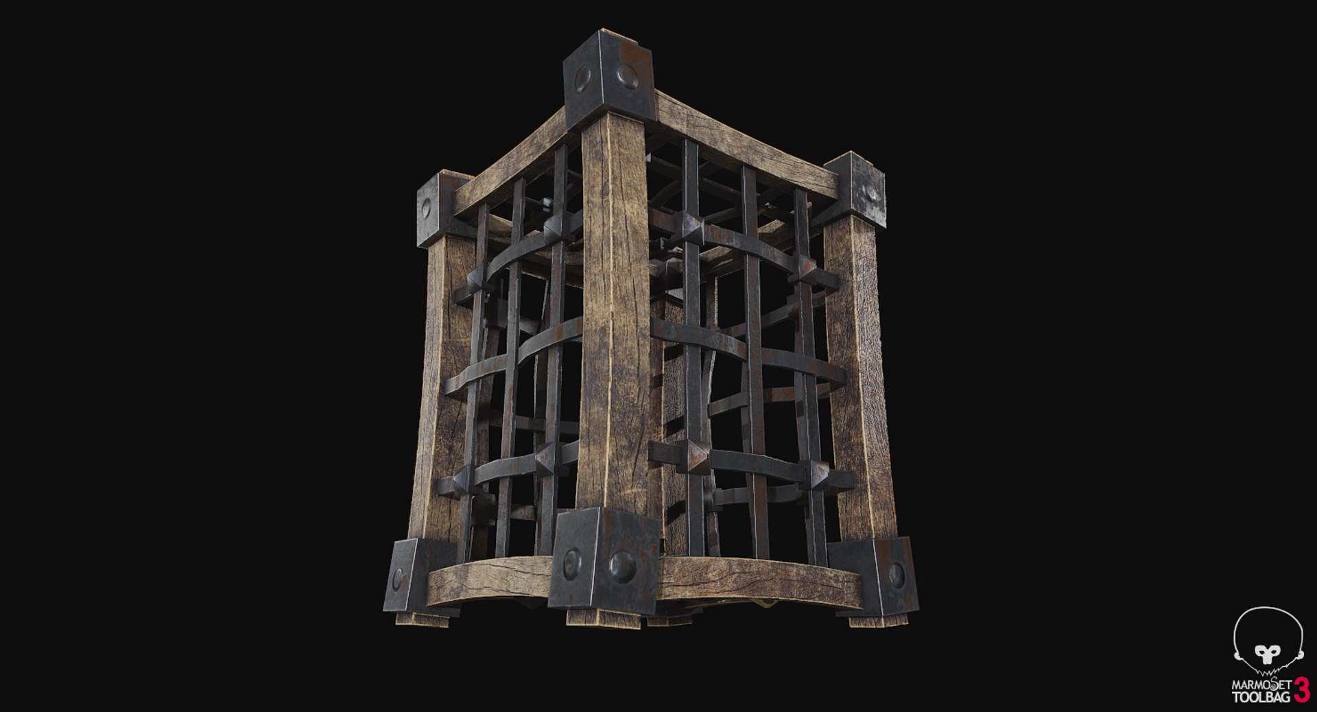 Cage Medieval 3D Model - TurboSquid 1167542