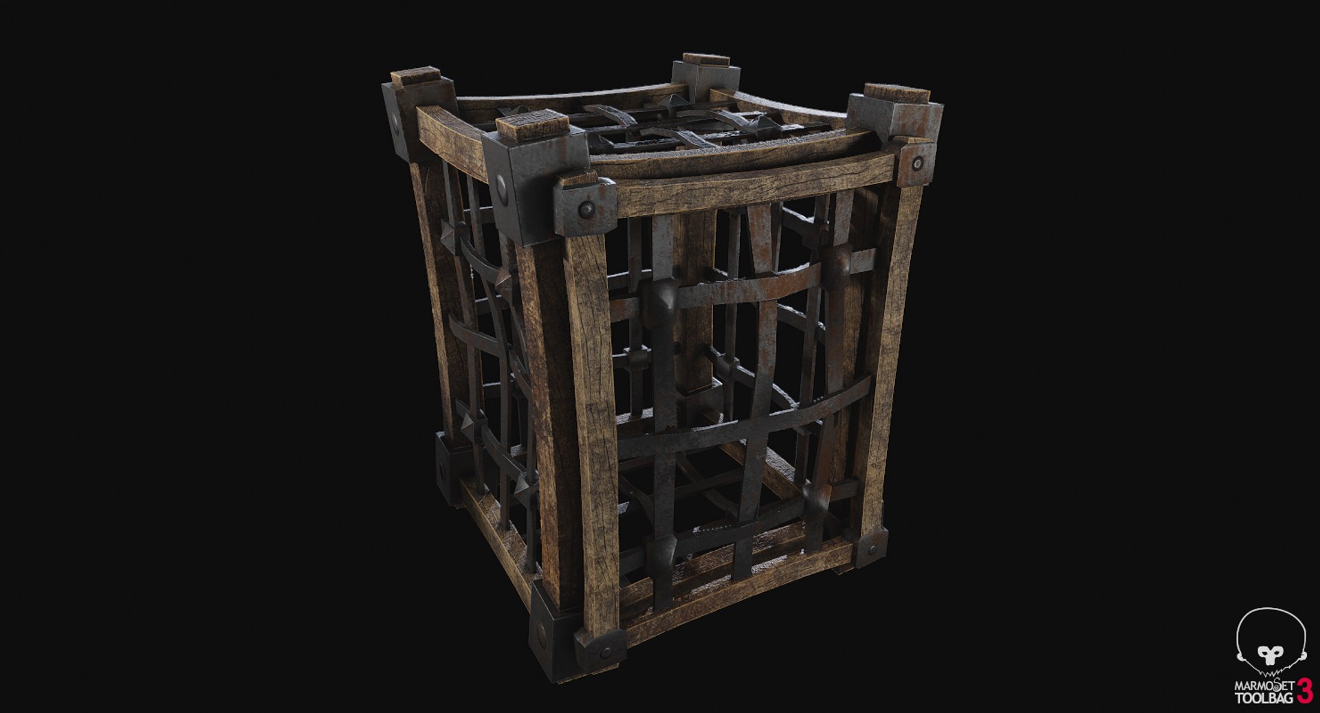 Cage Medieval 3D Model - TurboSquid 1167542