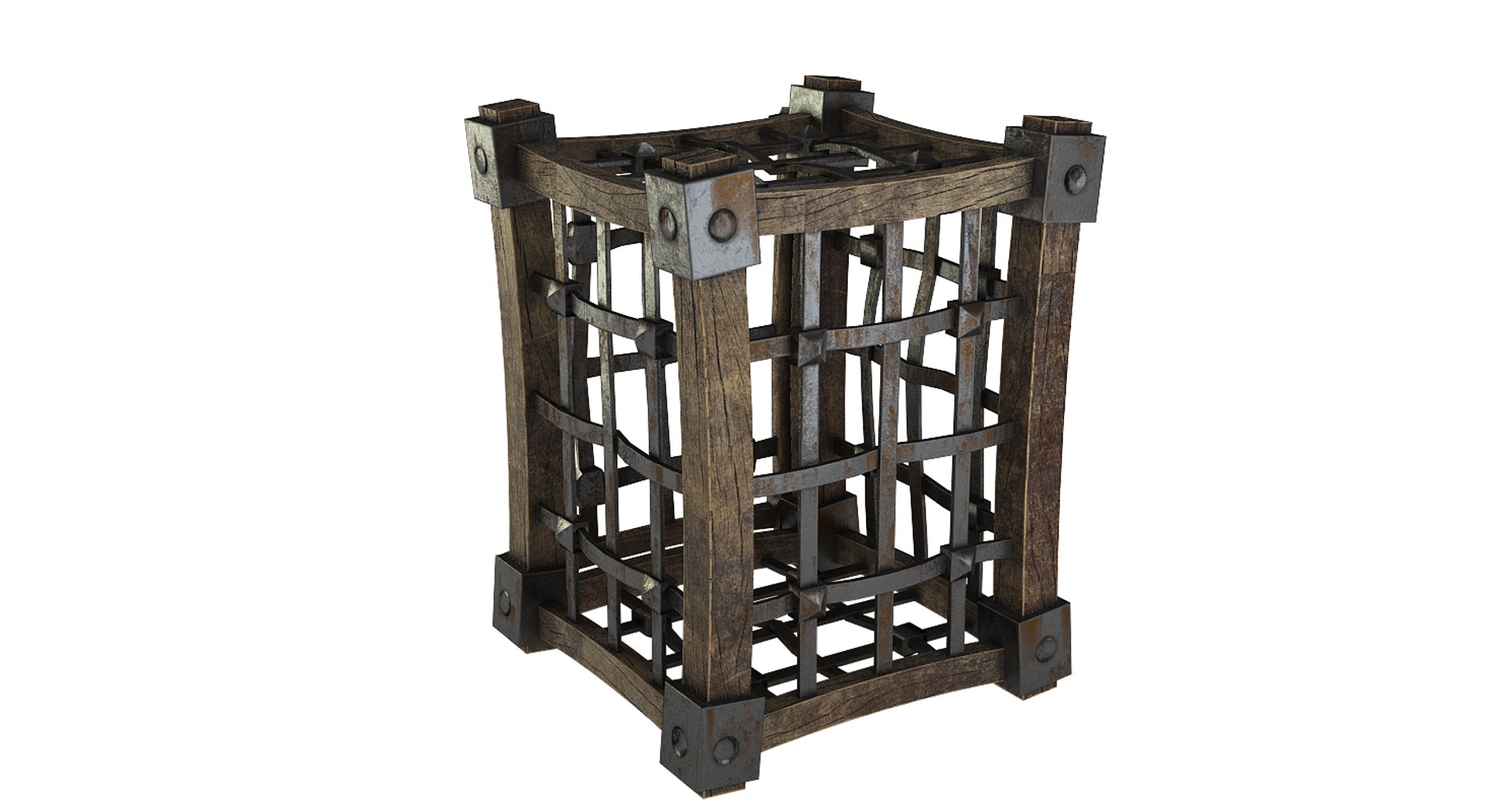 Cage Medieval 3D Model - TurboSquid 1167542