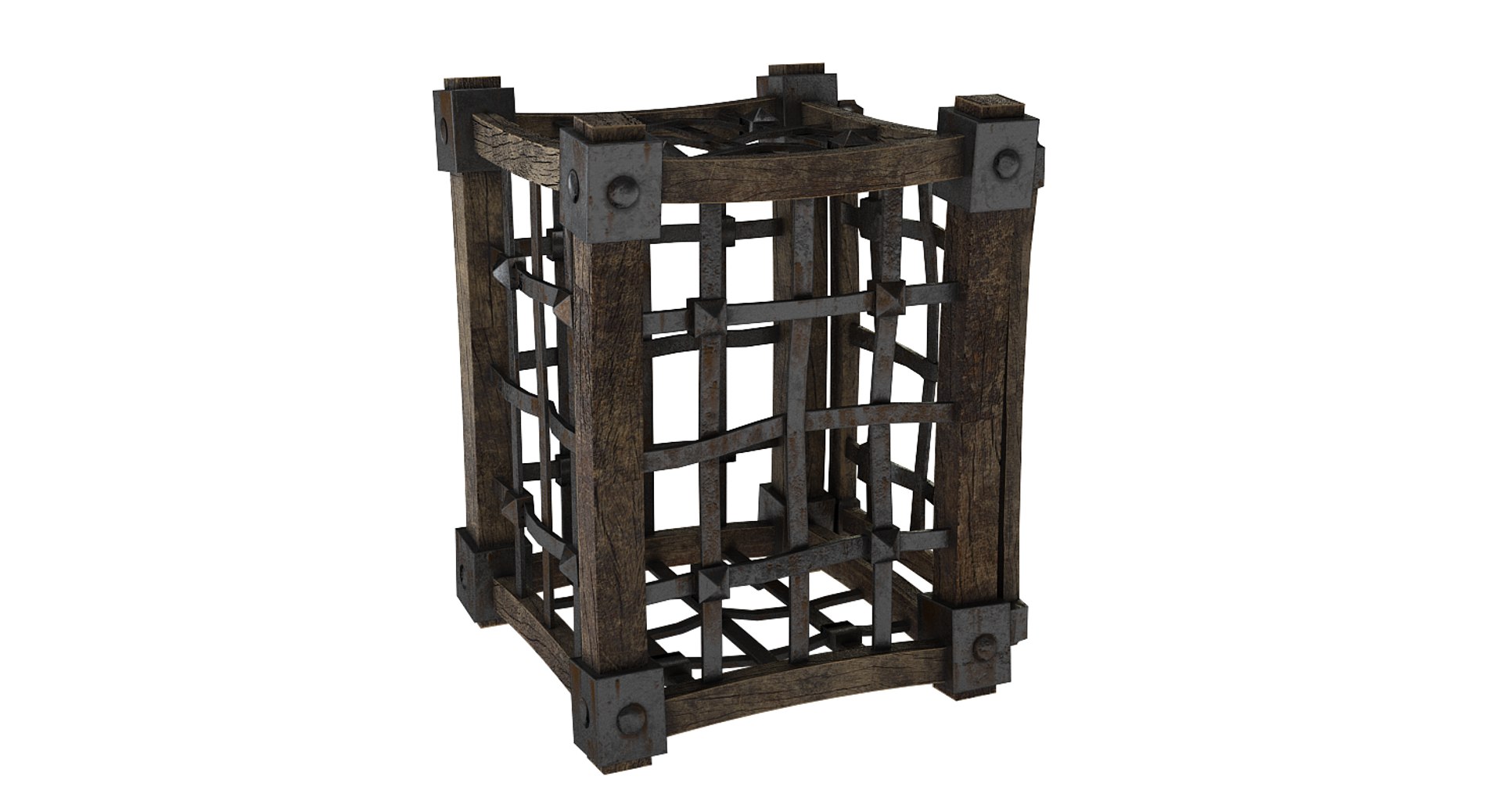 Cage Medieval 3D Model - TurboSquid 1167542