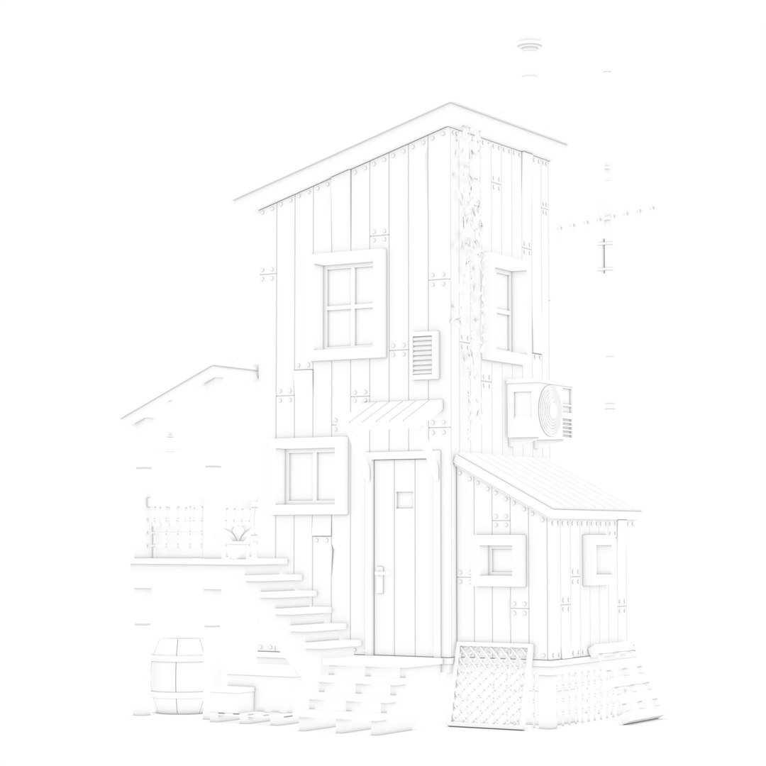 3D Custom House 01 Model - TurboSquid 2344764