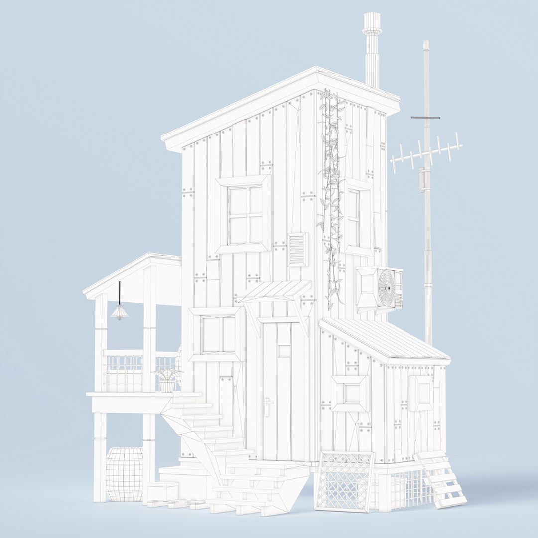3D Custom House 01 Model - TurboSquid 2344764