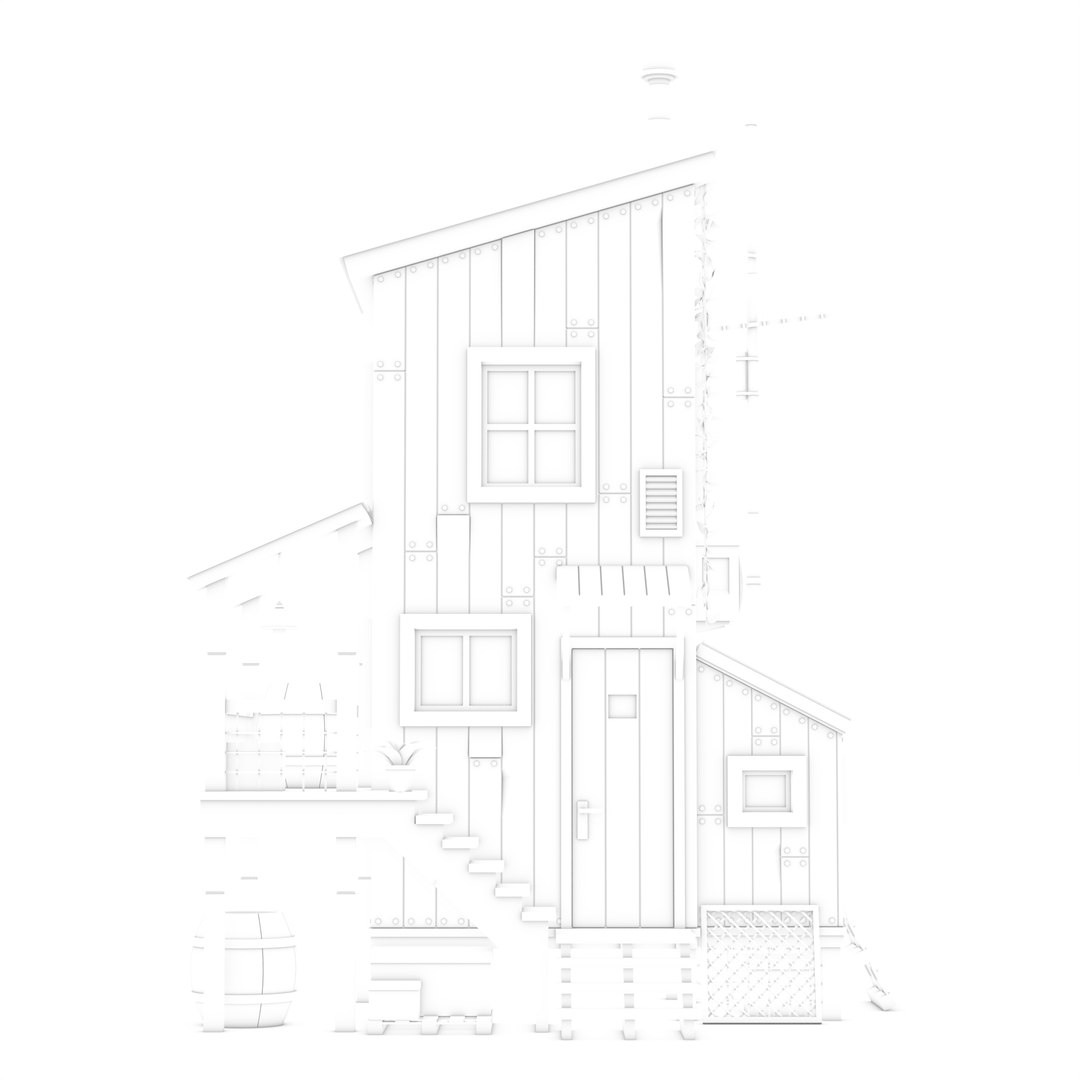 3D Custom House 01 Model - TurboSquid 2344764