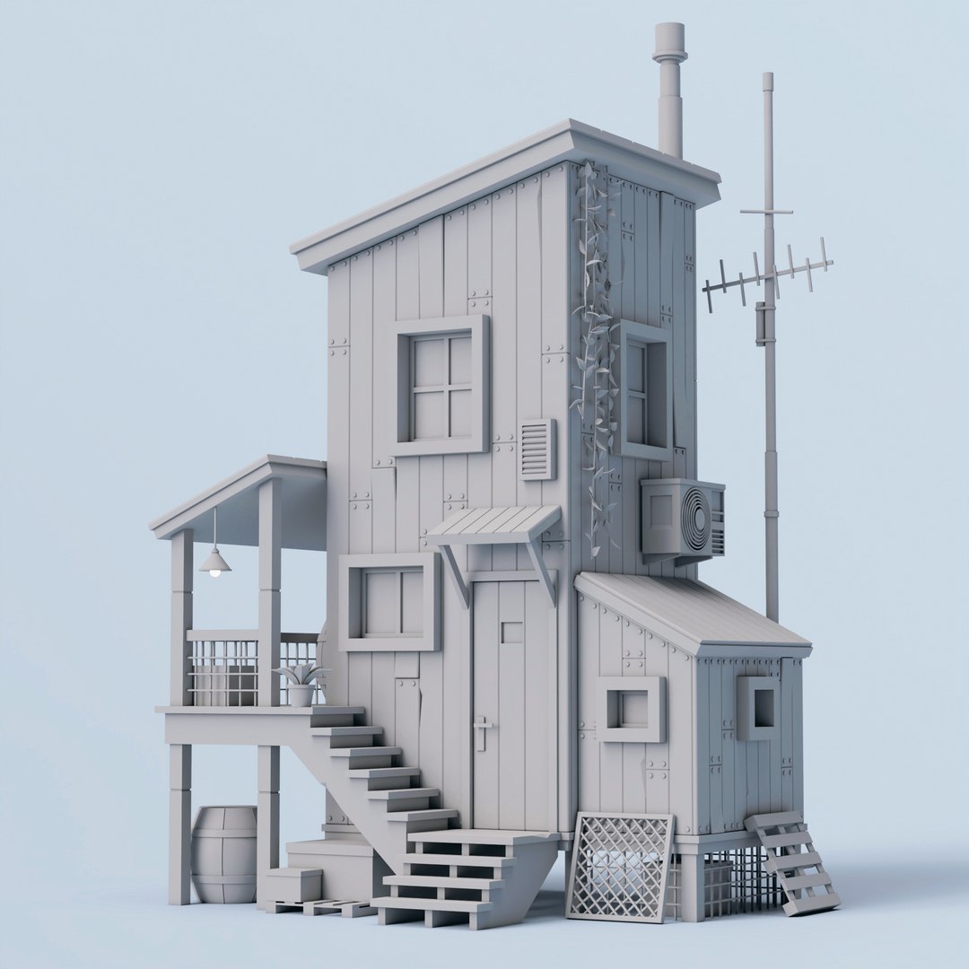 3D Custom House 01 Model - TurboSquid 2344764