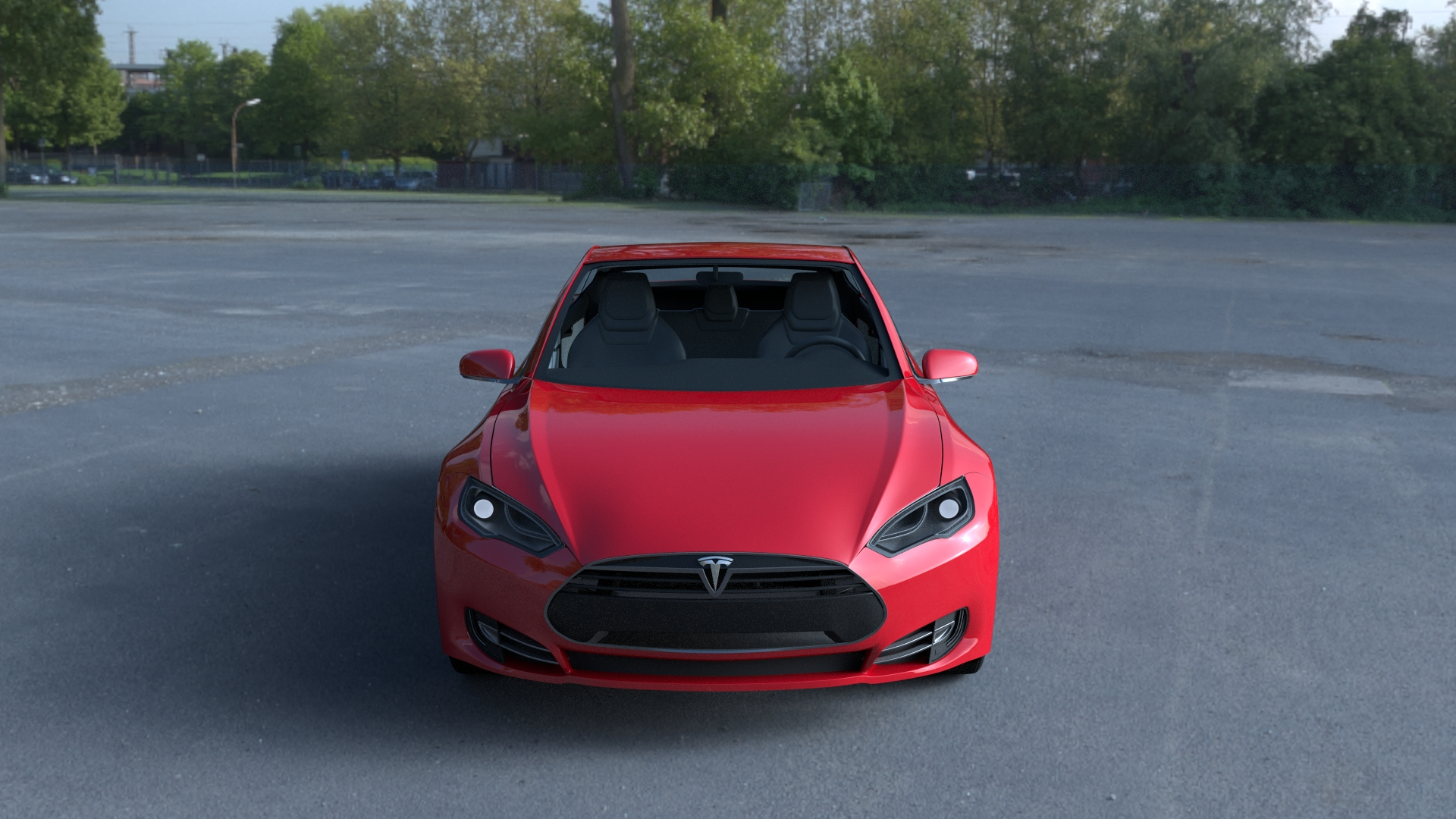 3d Model Tesla S Interior Modeled