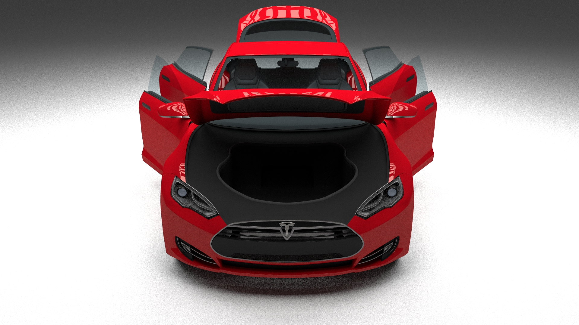 3d Model Tesla S Interior Modeled