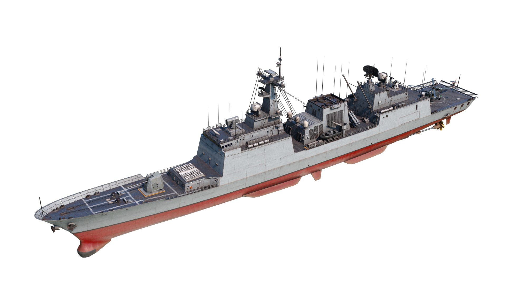 South Korean Navy Chungmugong Yi Sun-sin-class Destroyer KDX-2 3D Model - TurboSquid 2399124