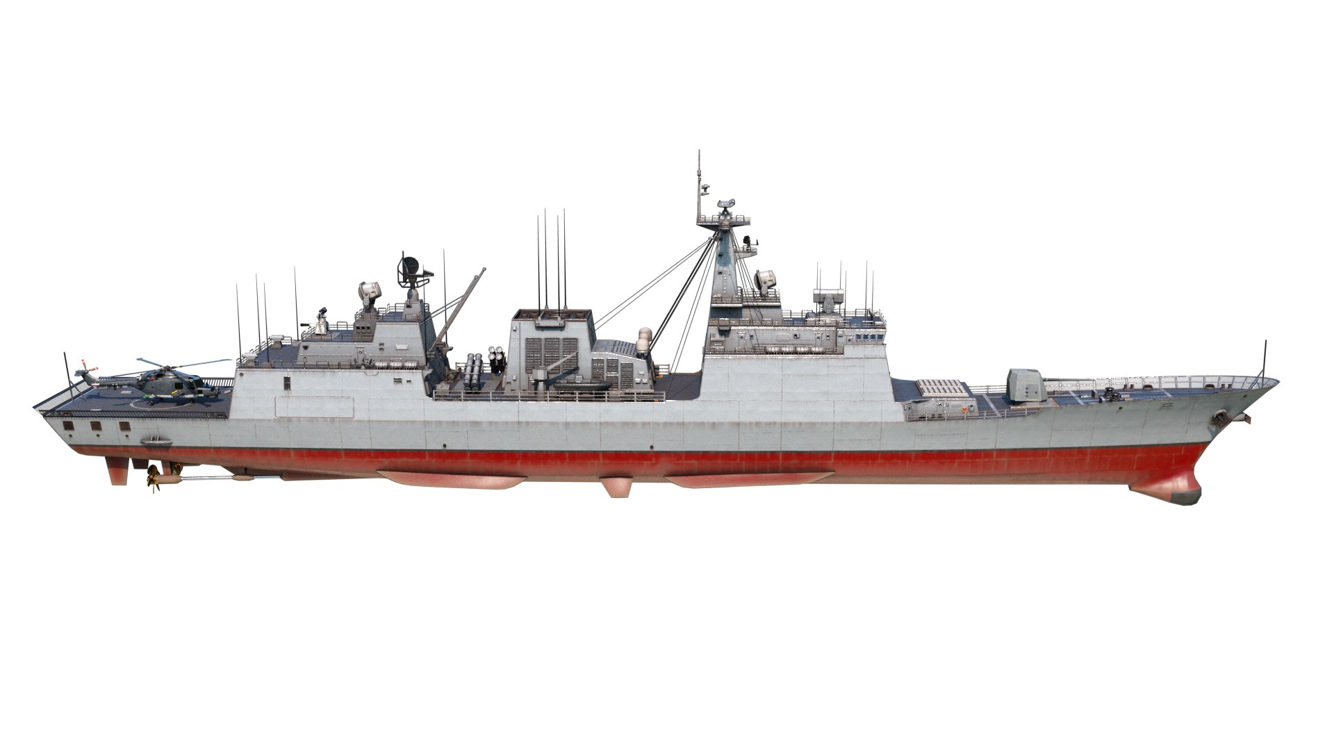 South Korean Navy Chungmugong Yi Sun-sin-class Destroyer KDX-2 3D Model ...