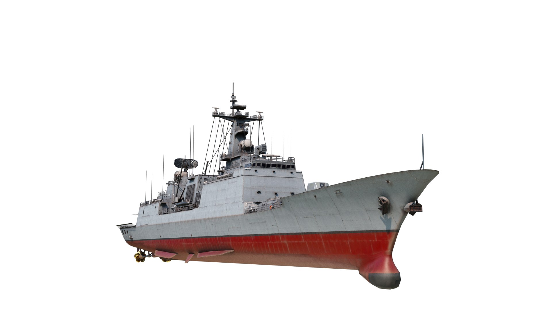 South Korean Navy Chungmugong Yi Sun-sin-class Destroyer KDX-2 3D Model - TurboSquid 2399124