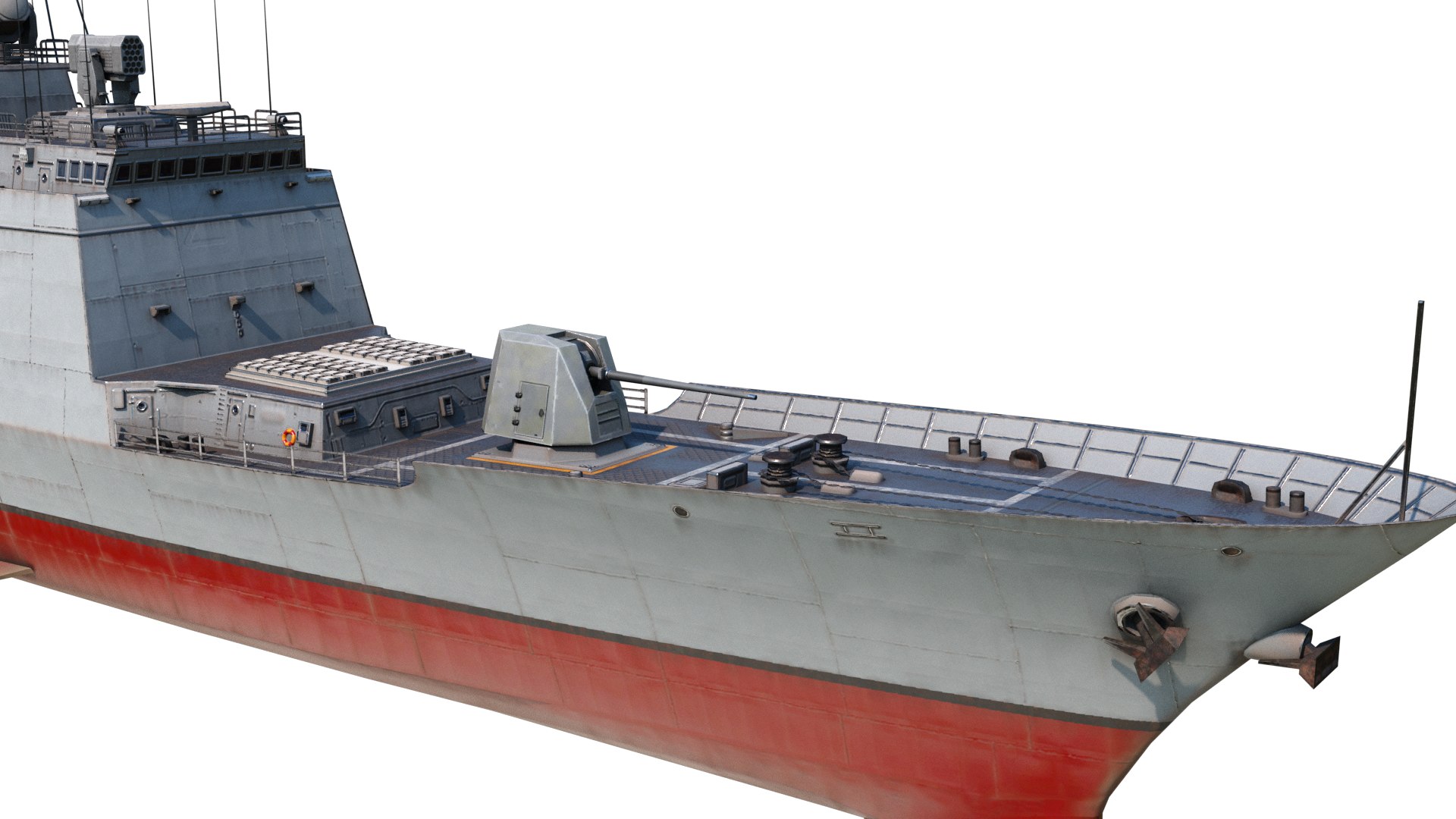 South Korean Navy Chungmugong Yi Sun-sin-class Destroyer KDX-2 3D Model ...