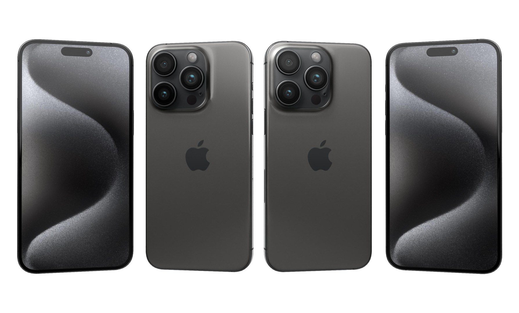 Apple IPhone 15 Pro Max Black Titanium 3D Model - TurboSquid 2293180