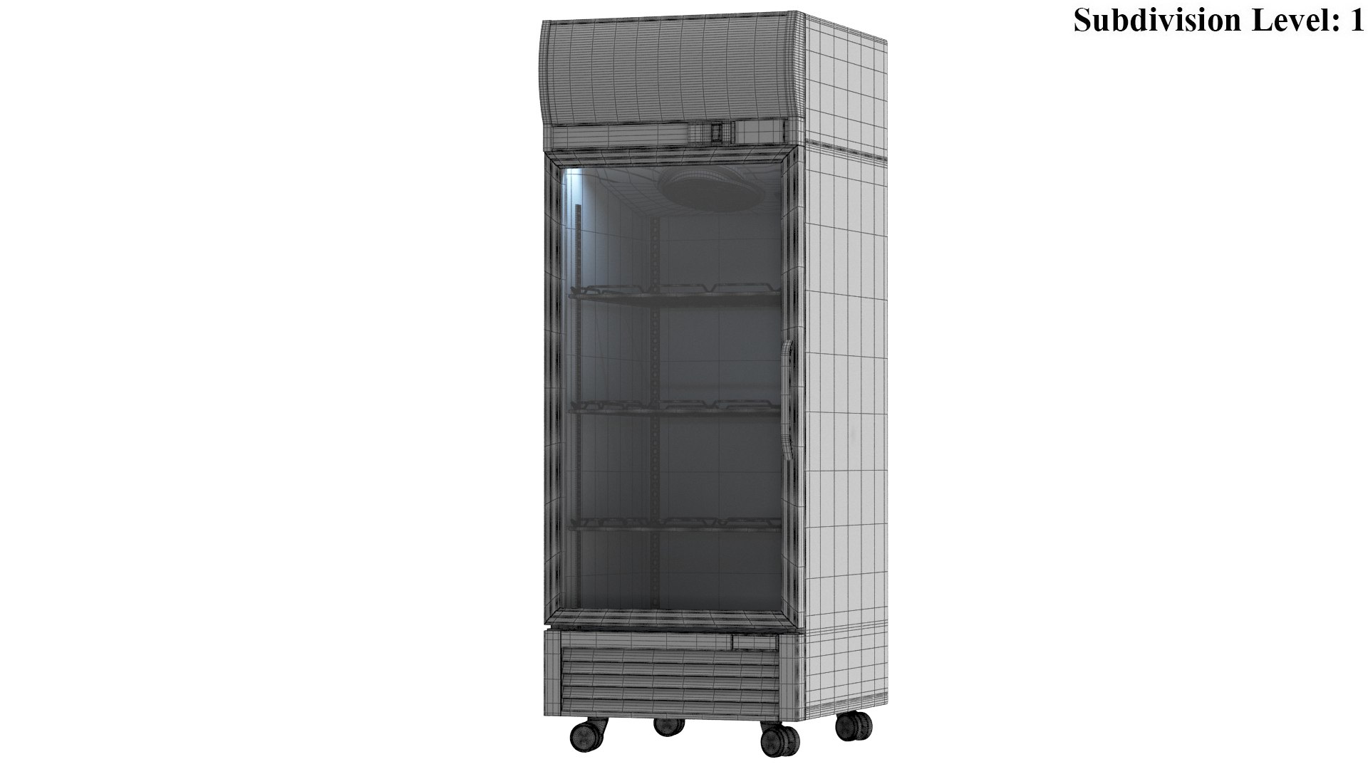 3D Detailed Single Door Fridge Model - TurboSquid 2031397