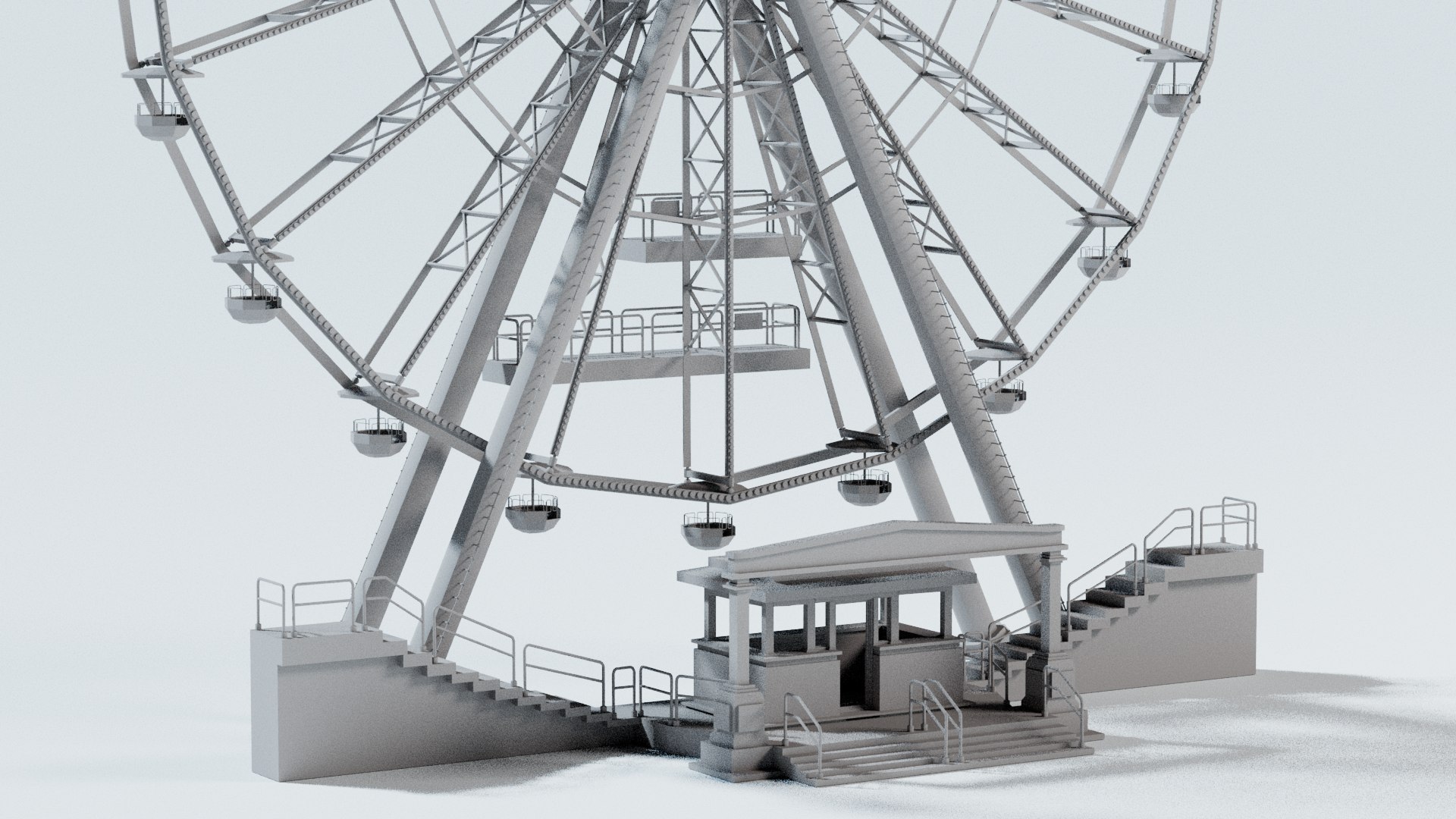 3D Ferris Wheel - Big Wheel - TurboSquid 2219995