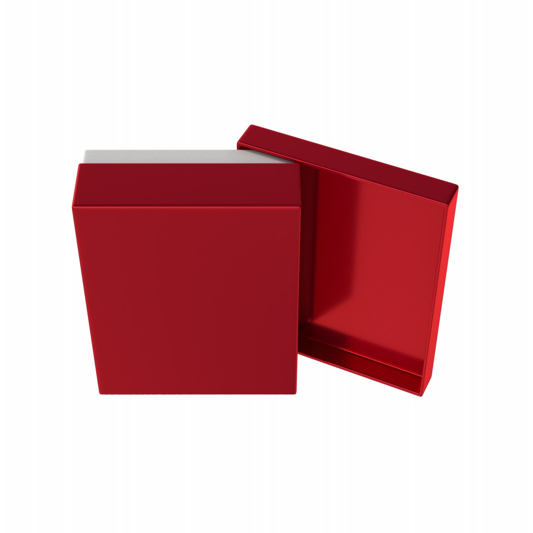 Red Open Box 2 3D Model - TurboSquid 2078656