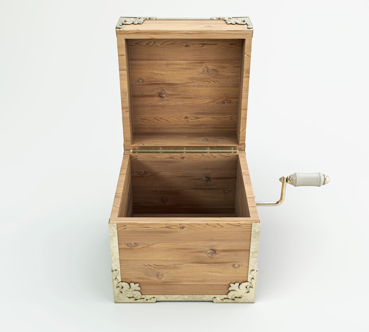 3D Ornate Wind Up Box - TurboSquid 2065166