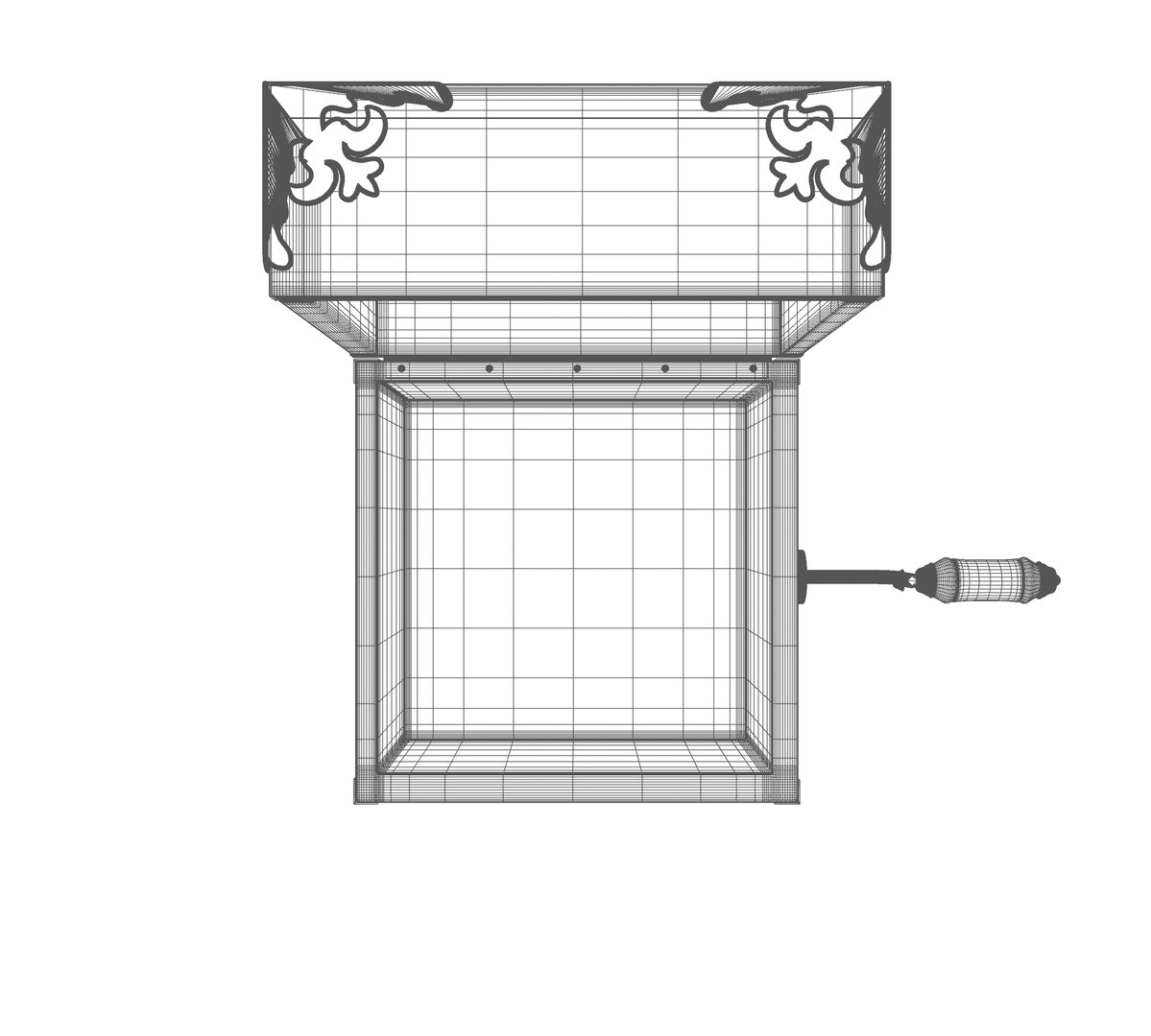 3D Ornate Wind Up Box - TurboSquid 2065166