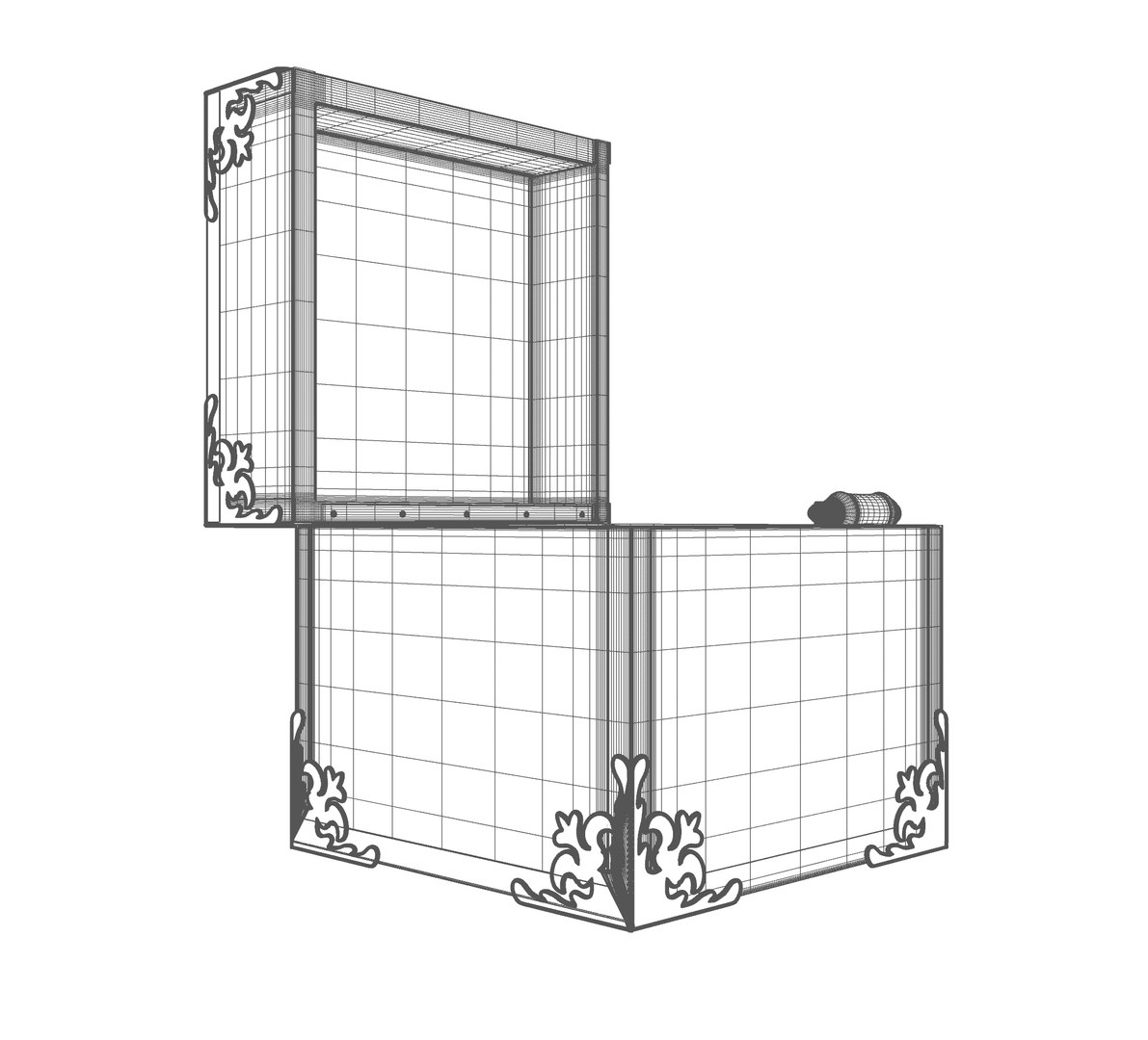 3D Ornate Wind Up Box - TurboSquid 2065166