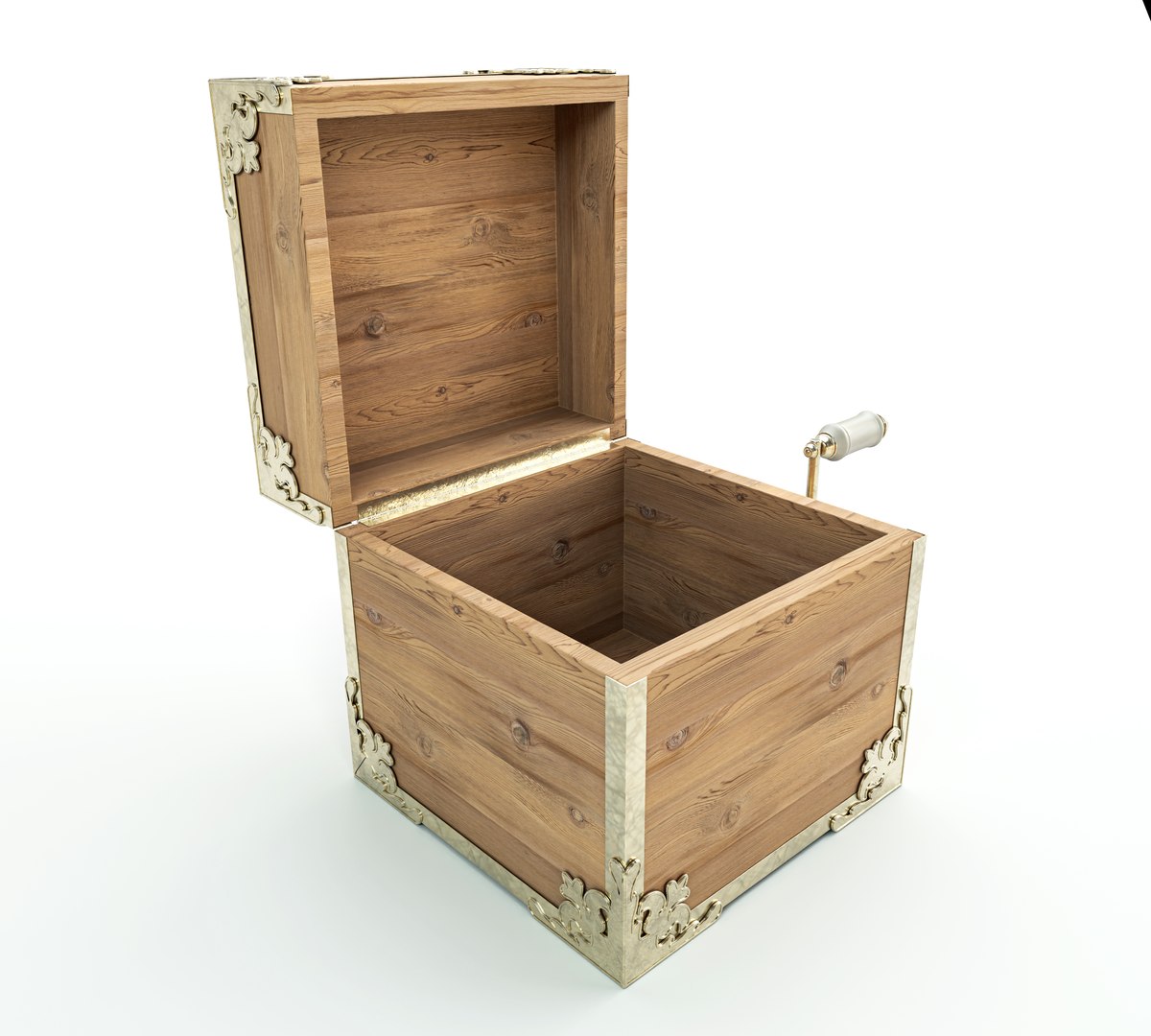 3D Ornate Wind Up Box - TurboSquid 2065166