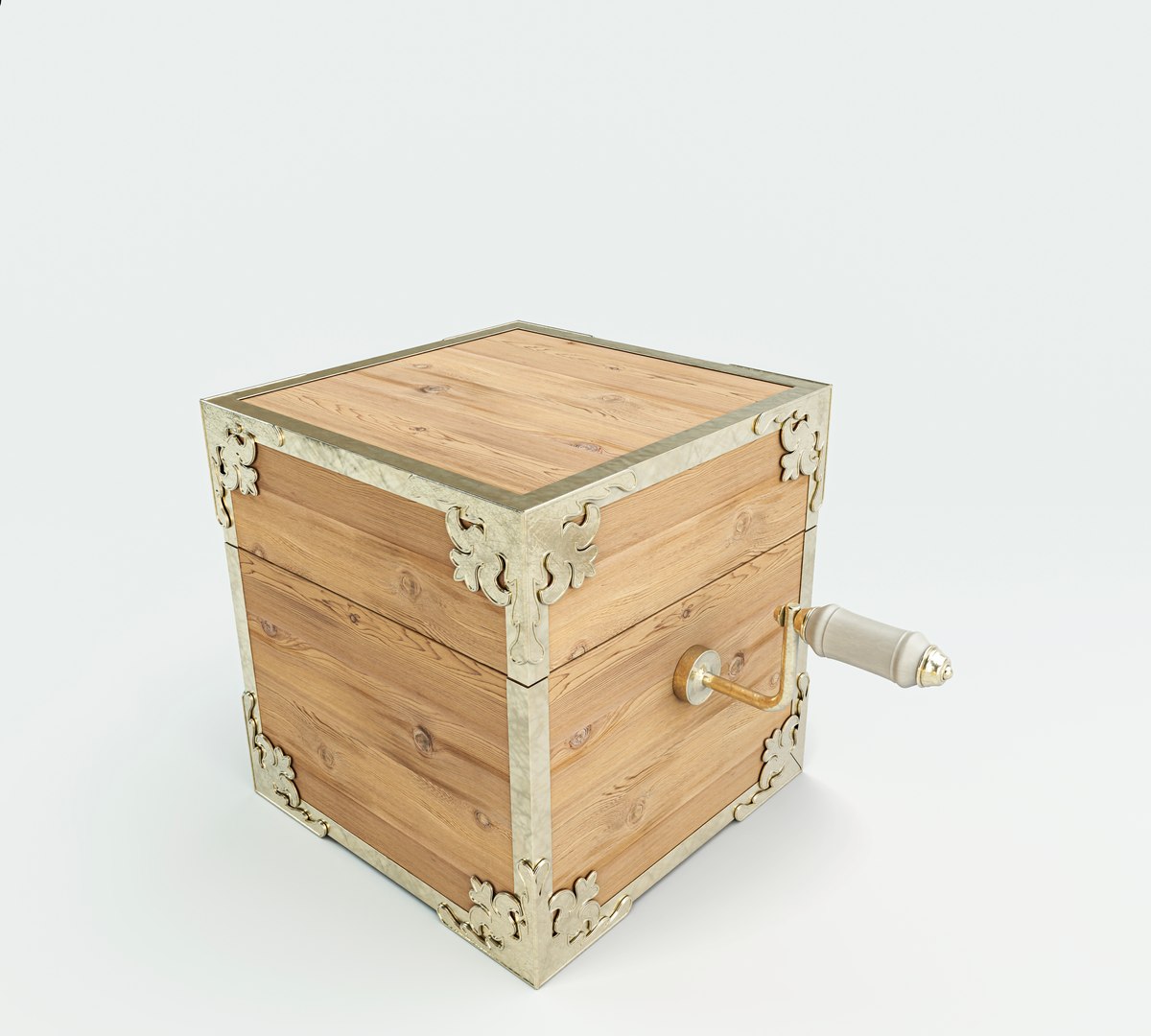 3D Ornate Wind Up Box - TurboSquid 2065166