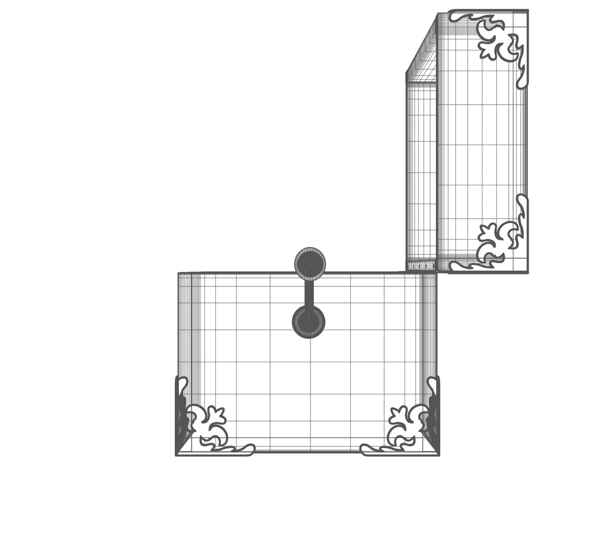 3D Ornate Wind Up Box - TurboSquid 2065166