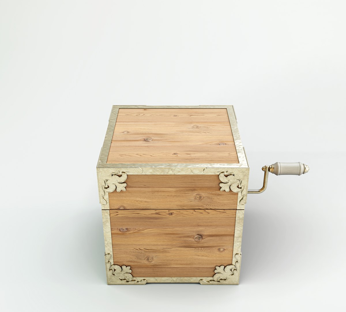 3D Ornate Wind Up Box - TurboSquid 2065166