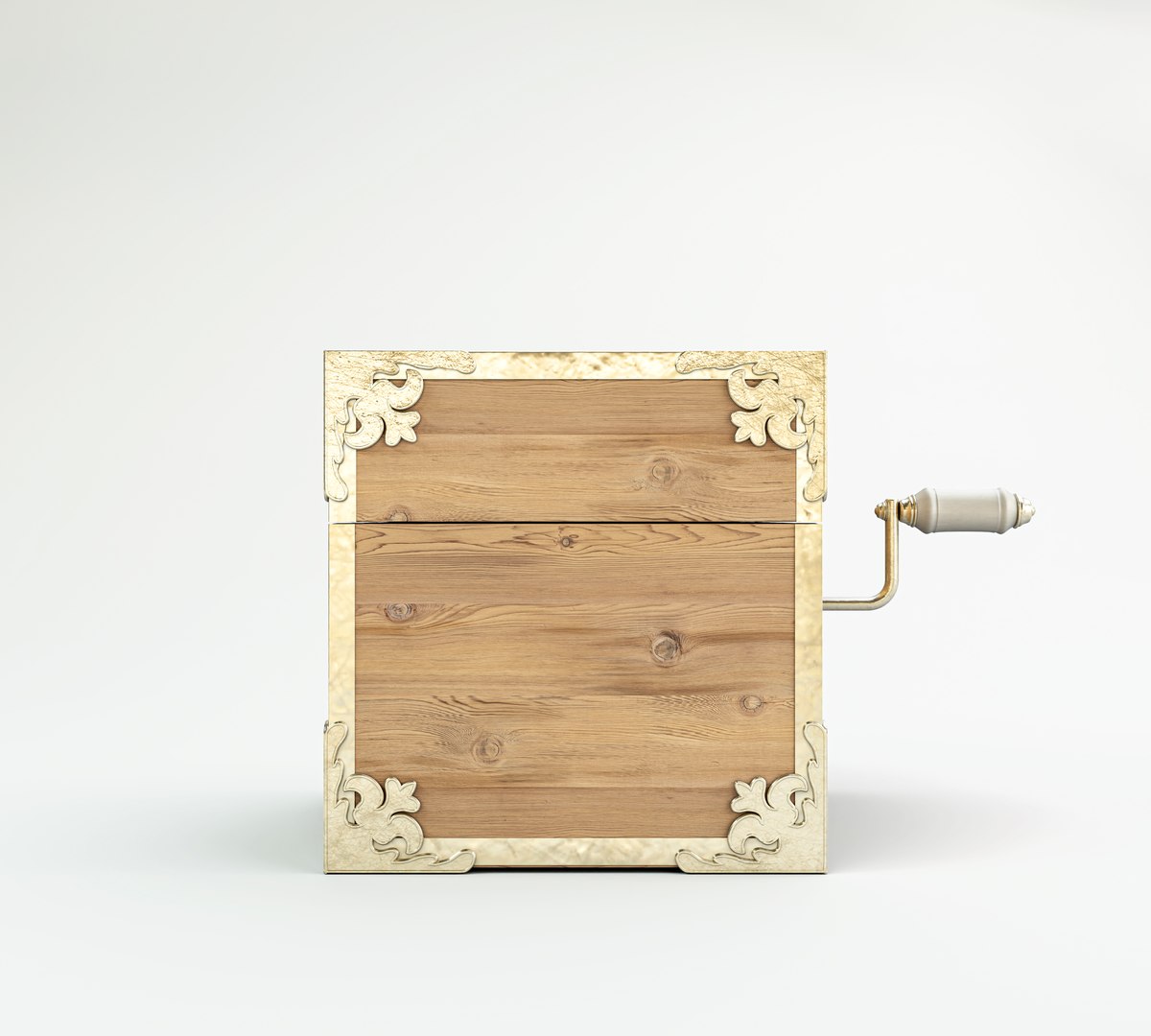 3D Ornate Wind Up Box - TurboSquid 2065166