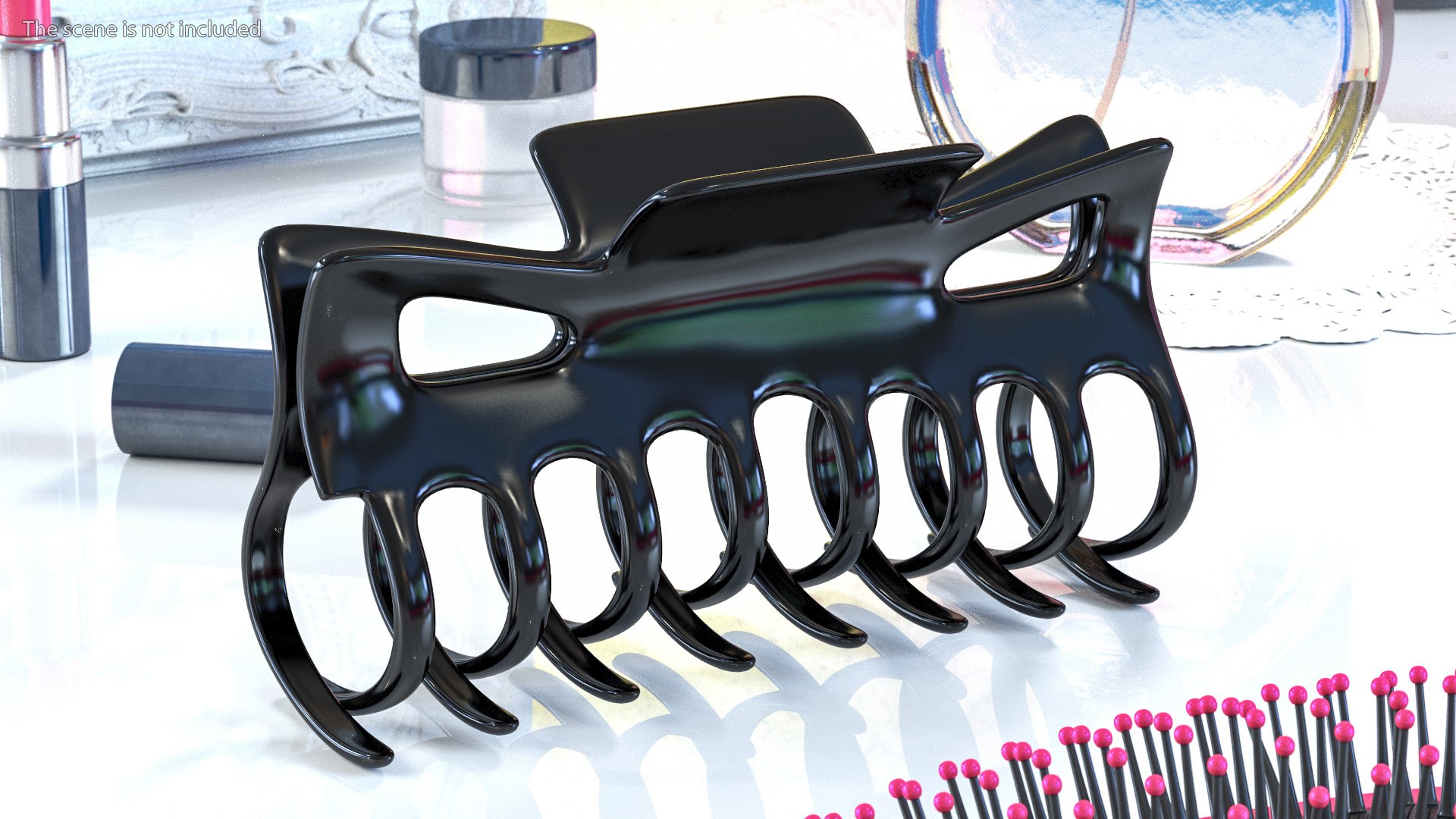 3D Plastic Claw Hair Clip - TurboSquid 2117329