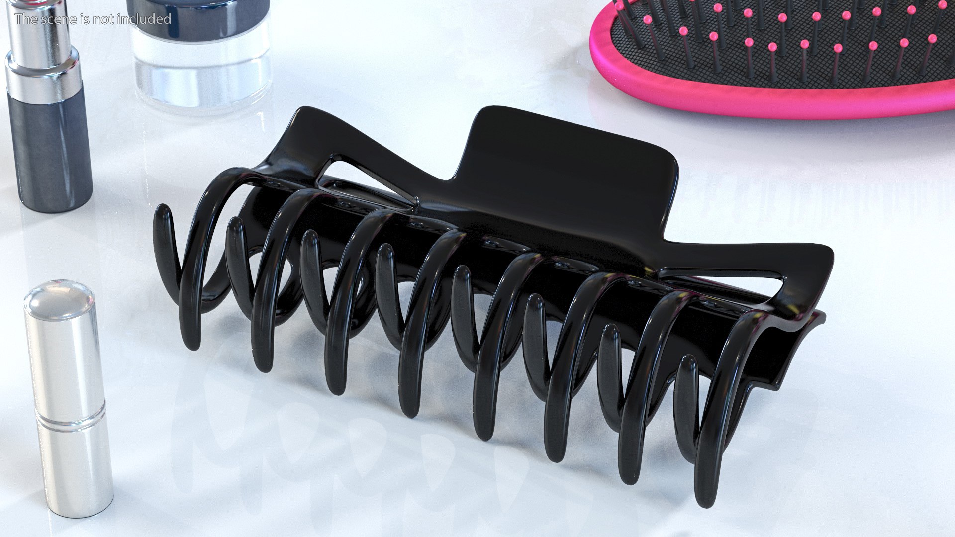 3D Plastic Claw Hair Clip - TurboSquid 2117329