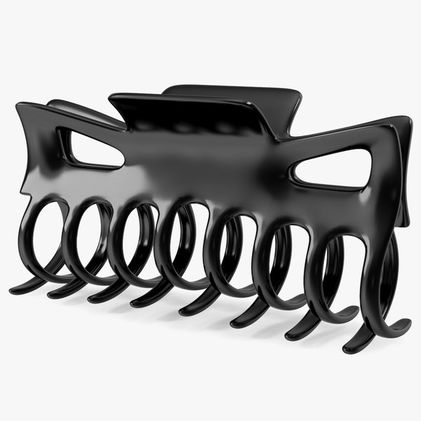 Grampo de cabelo com garra de plástico Modelo 3D - TurboSquid 2117329