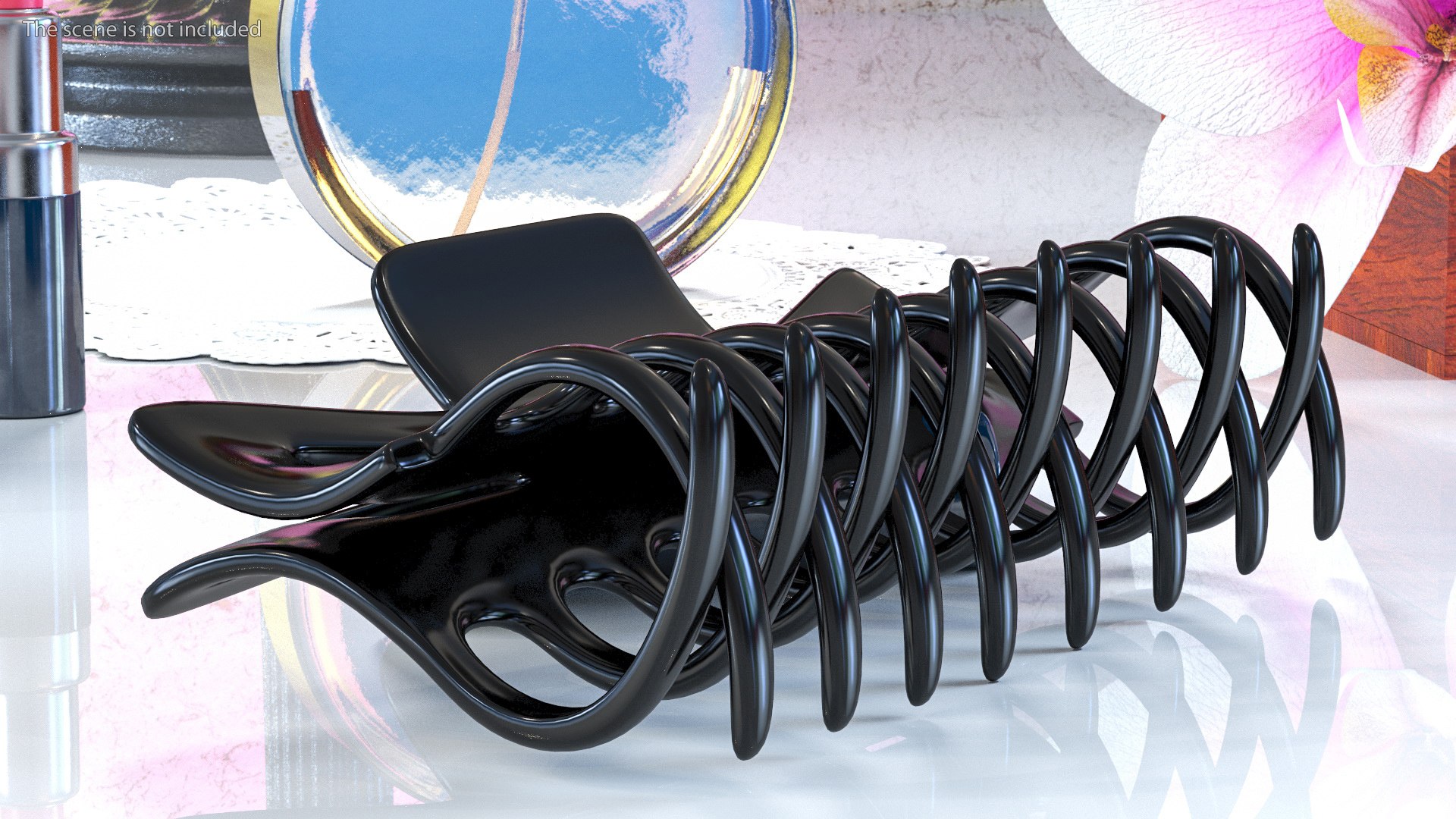 3D Plastic Claw Hair Clip - TurboSquid 2117329