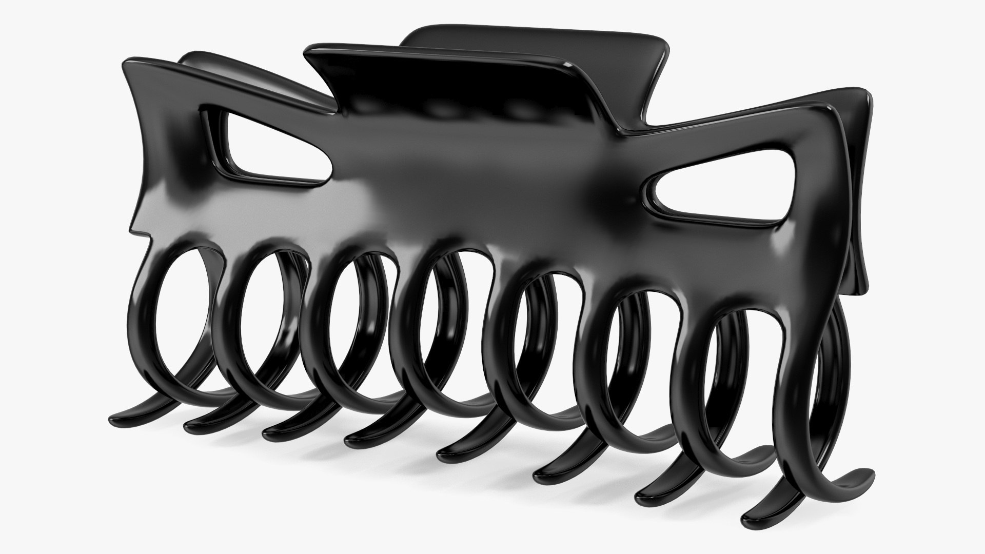 3D Plastic Claw Hair Clip - TurboSquid 2117329