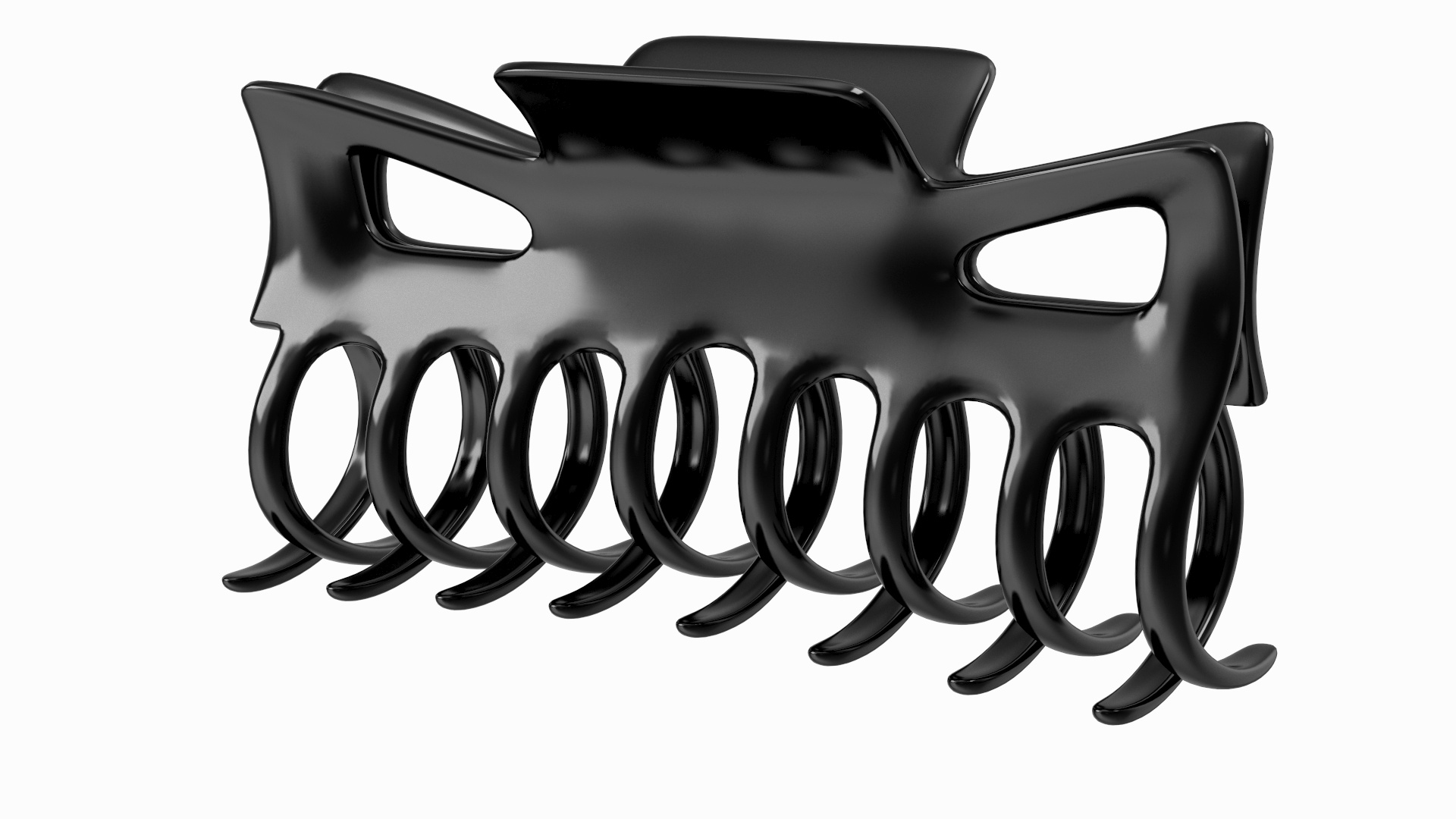 3D Plastic Claw Hair Clip - TurboSquid 2117329