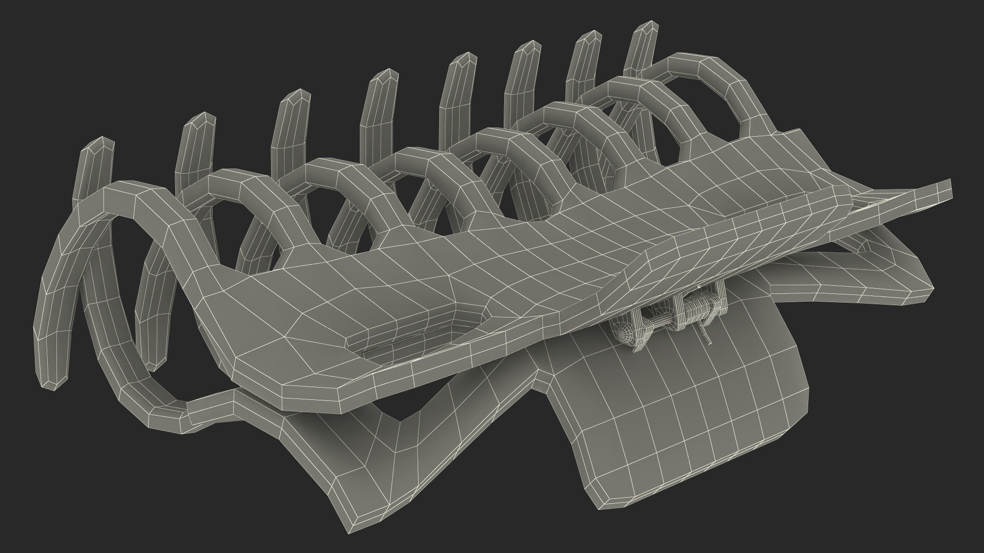 3D Plastic Claw Hair Clip - TurboSquid 2117329