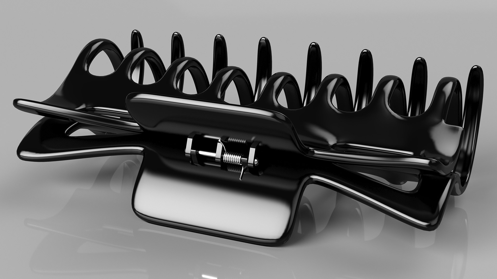 3D Plastic Claw Hair Clip - TurboSquid 2117329