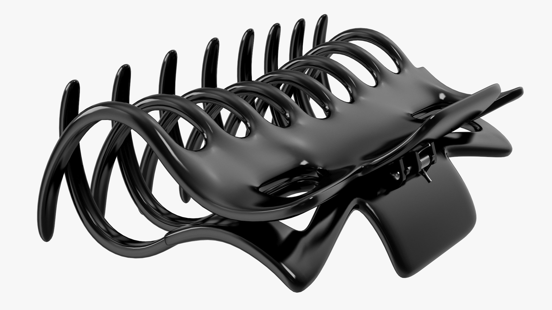 3D Plastic Claw Hair Clip - TurboSquid 2117329