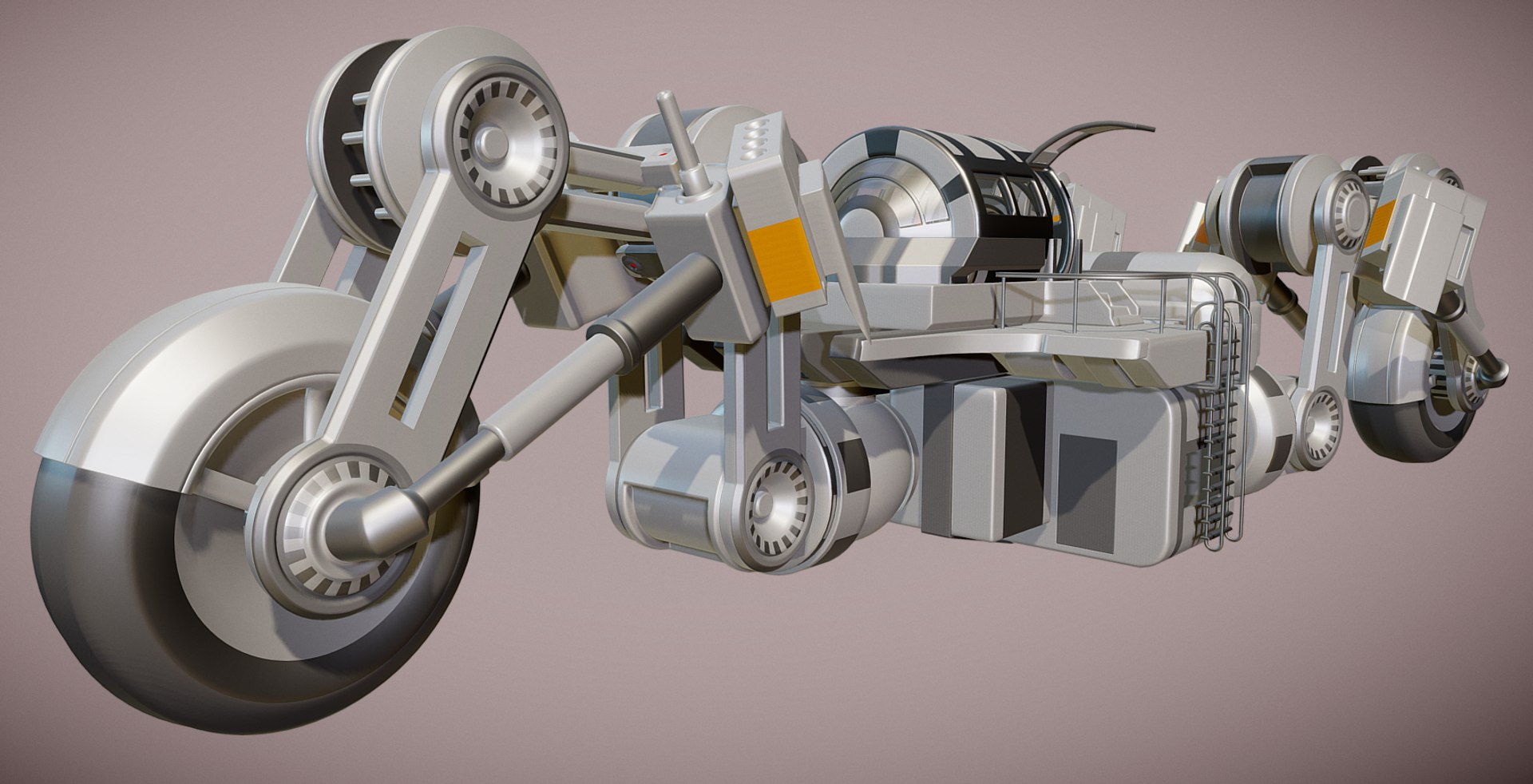 3d model of futuristic trike version 3