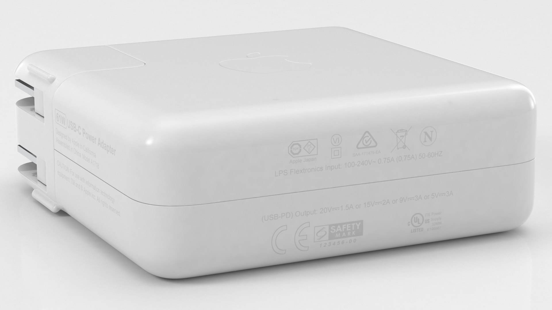 3D Apple 61w Usb Type Model - TurboSquid 1663154